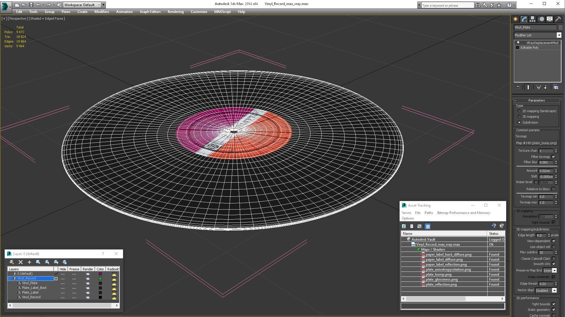 Vinyl Record Model - TurboSquid 2133305