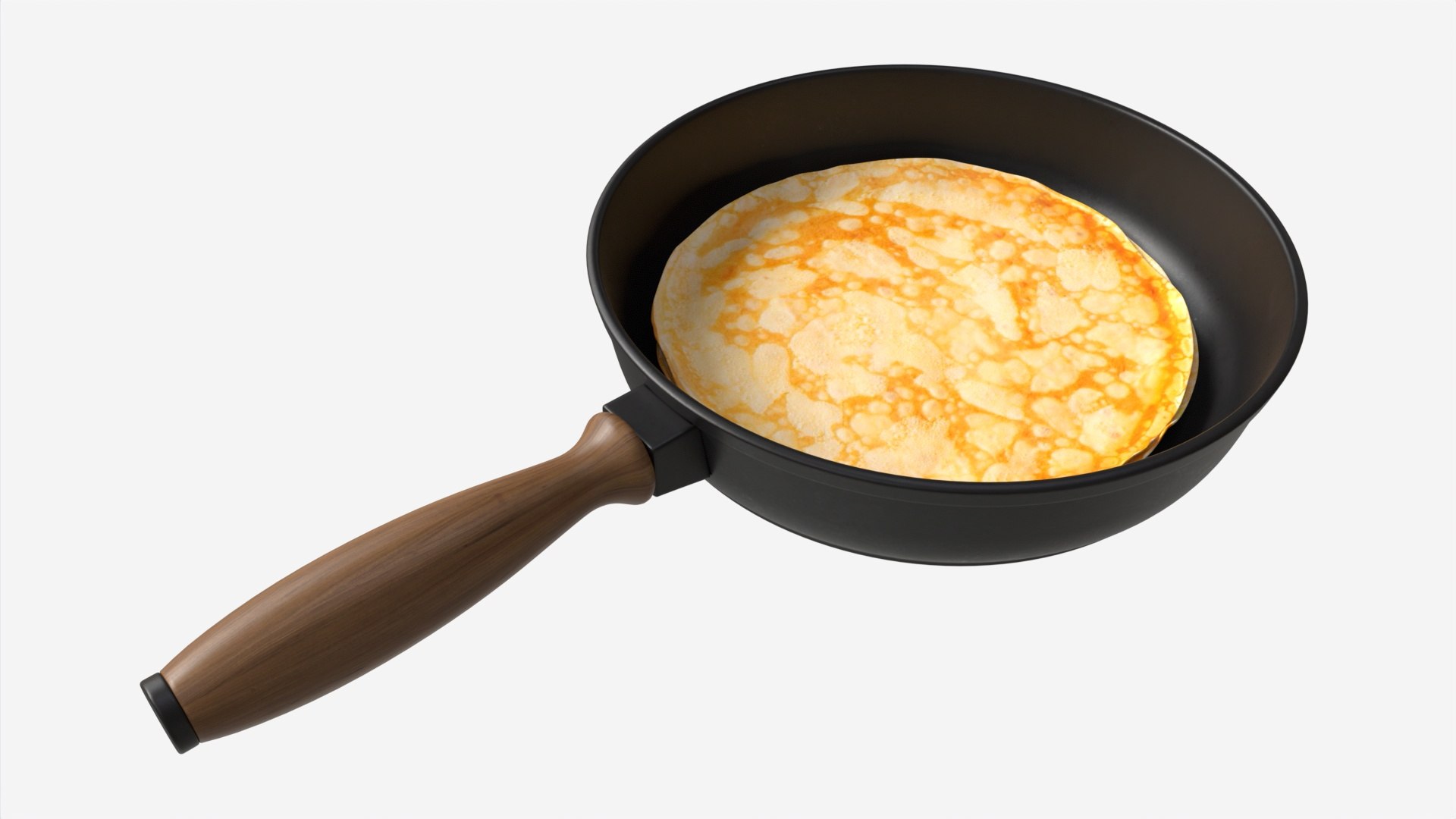 3D Pancakes On Frying Pan - TurboSquid 1988565