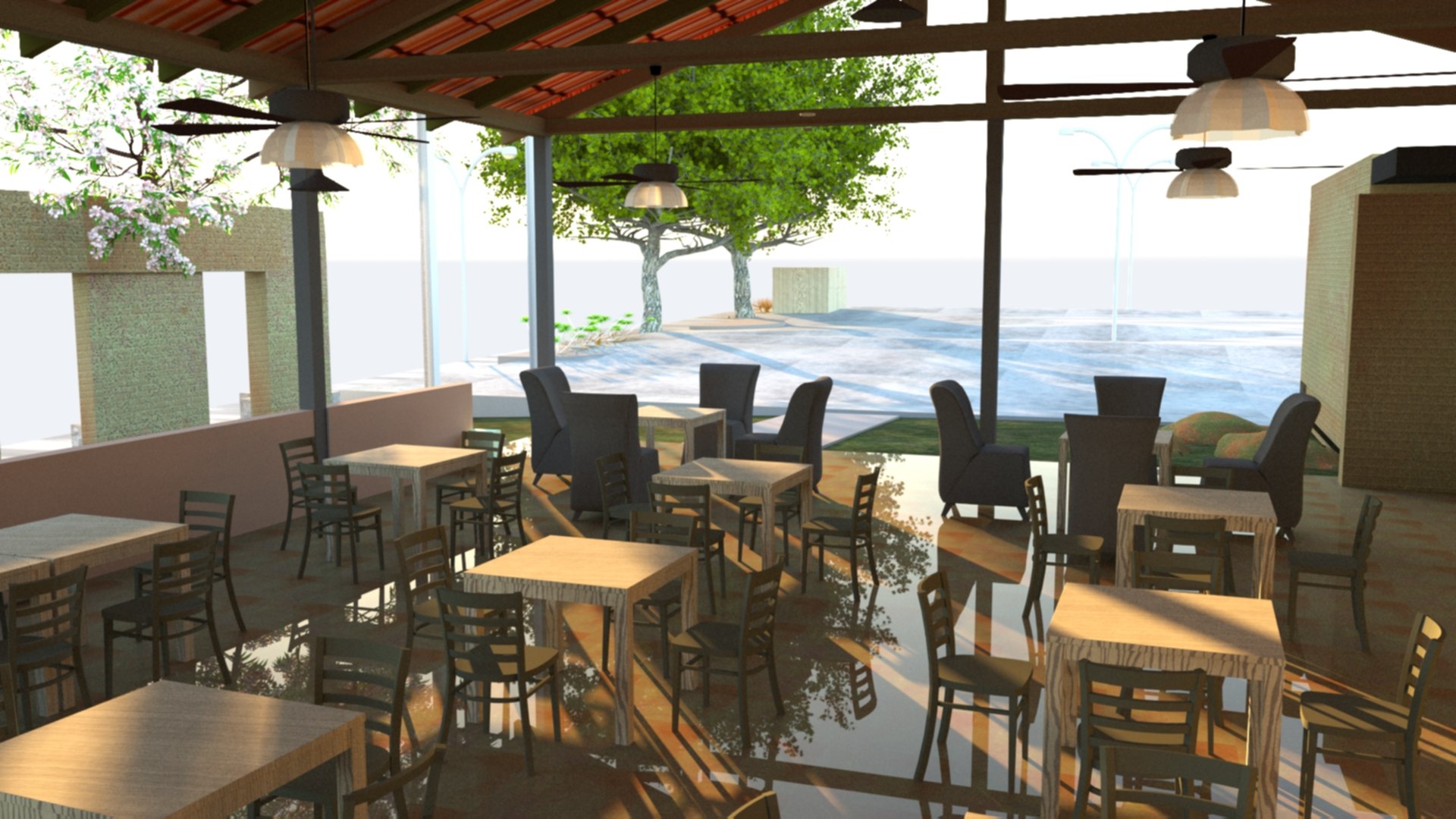 Restaurant Countryside 3D model - TurboSquid 2081020