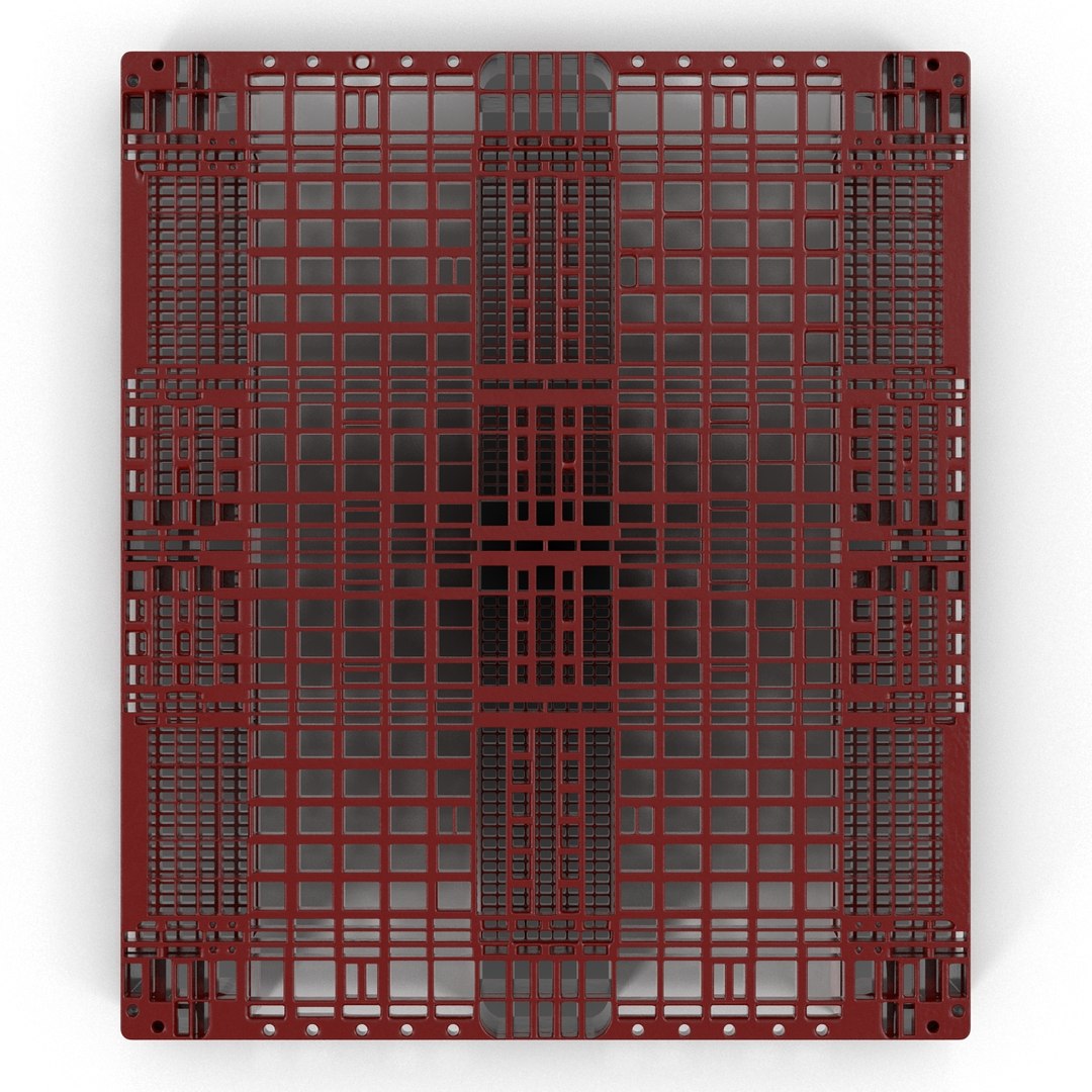 max plastic pallet red