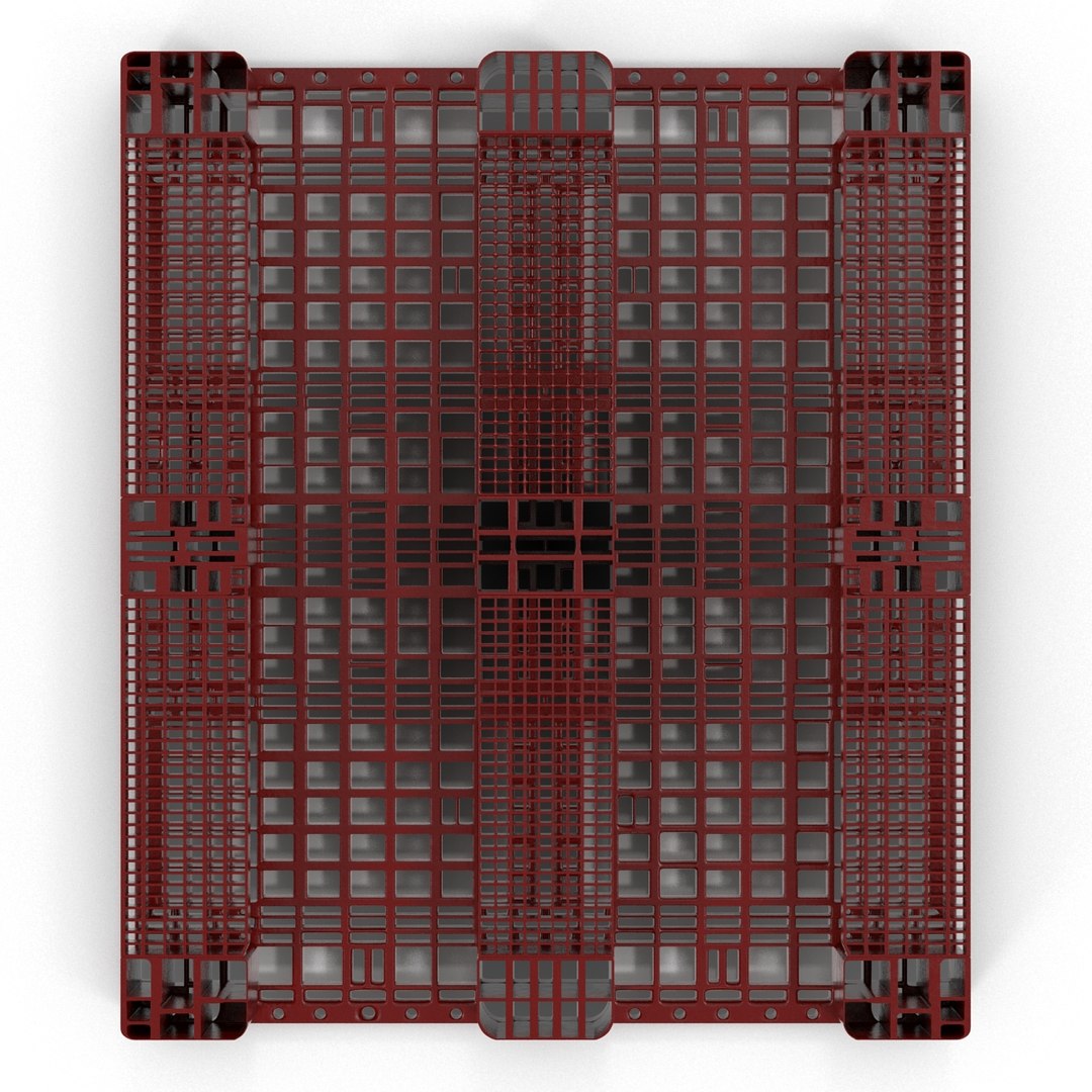 max plastic pallet red