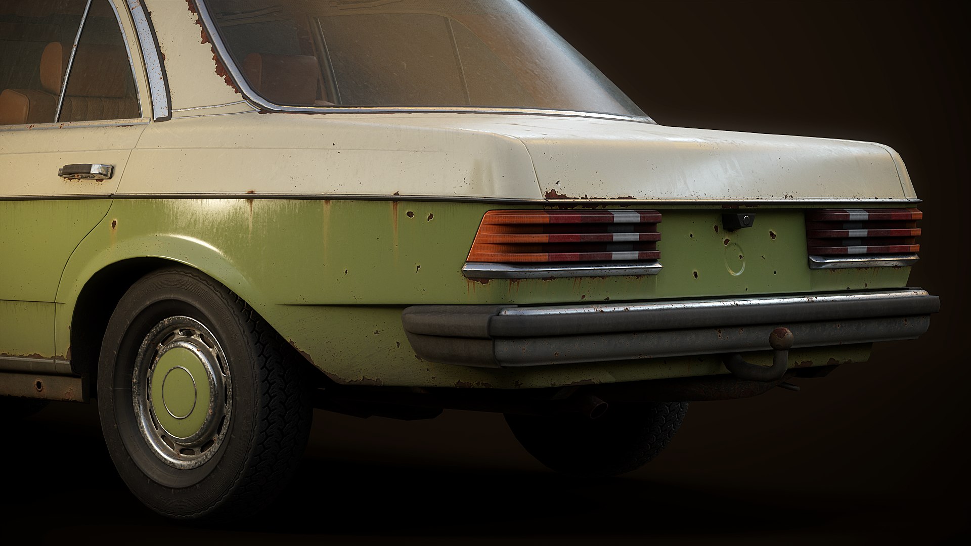 Old Classic Car Sedan Set With Interior In 9 Color Variants Az9 Model - TurboSquid 2208171