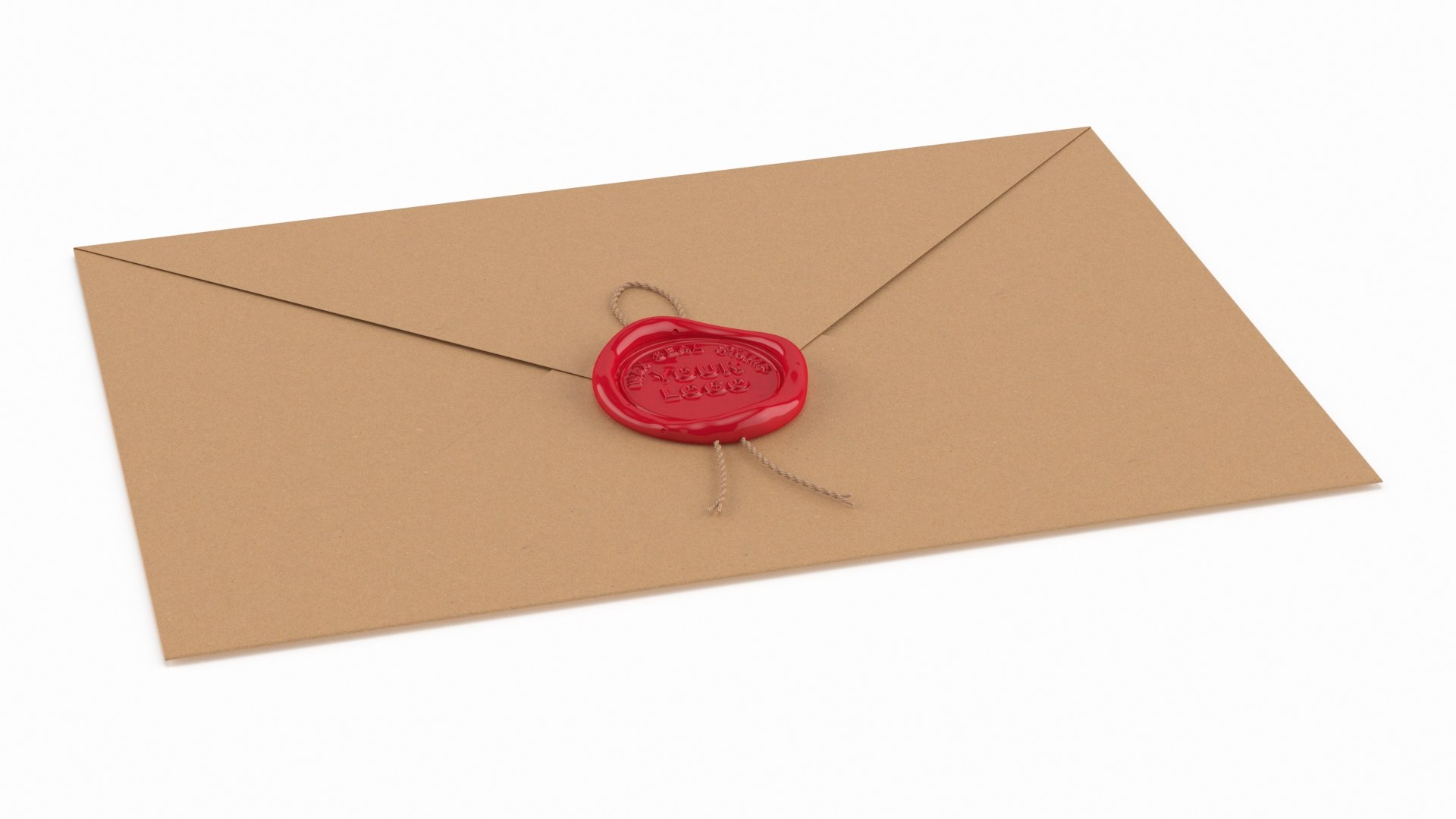 Sealed Craft Paper Envelope 3D Model - TurboSquid 2411197