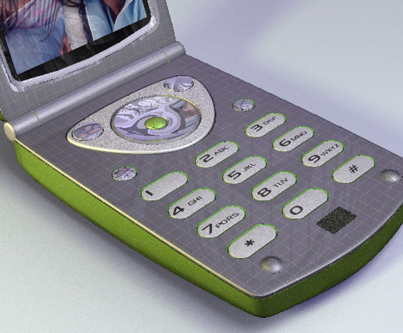 camera cell phone flip 3d model