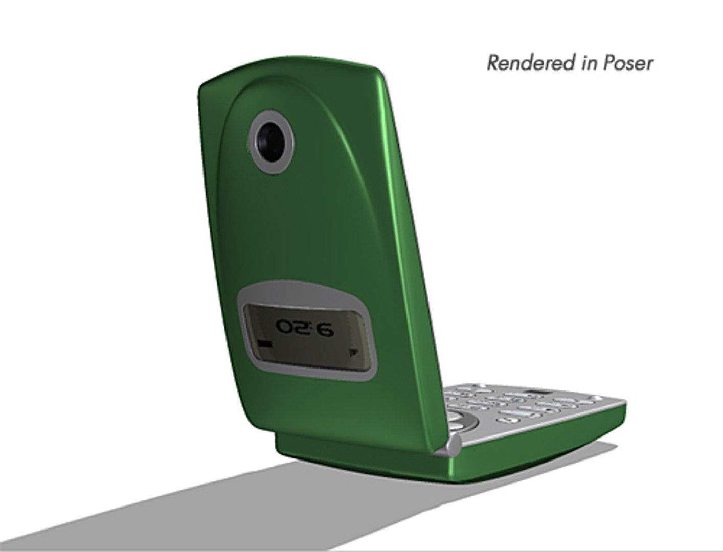 camera cell phone flip 3d model