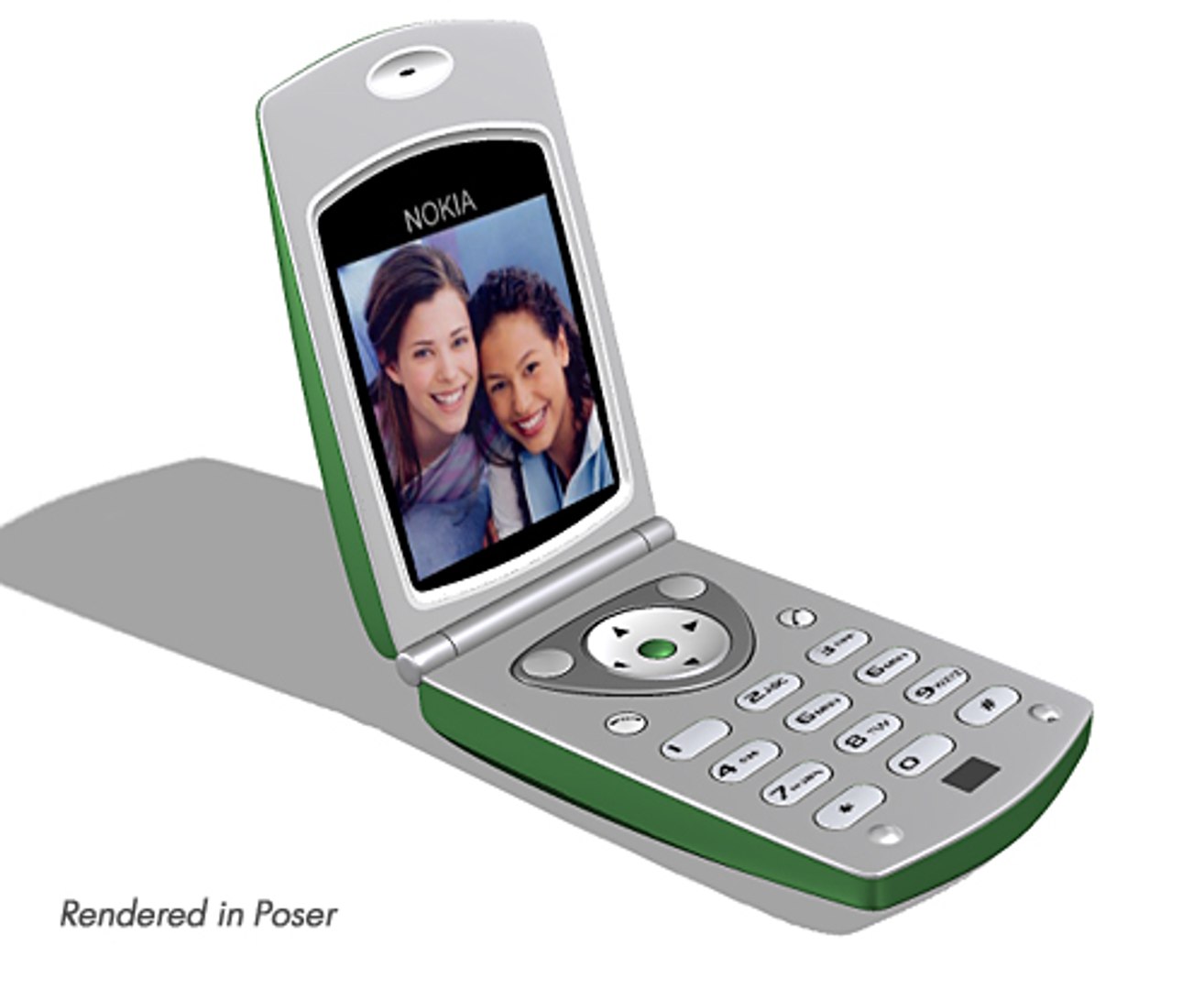 camera cell phone flip 3d model