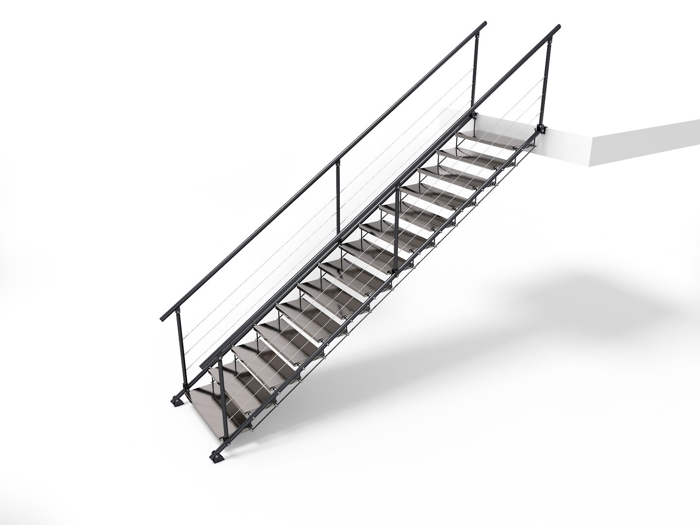 Metal Stair 3D Model - TurboSquid 1370086