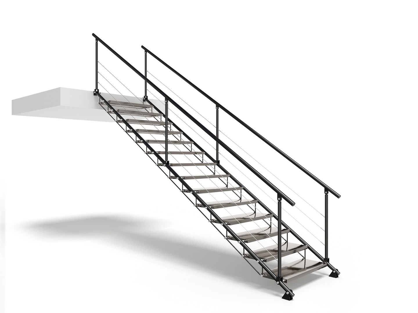 Metal Stair 3D Model - TurboSquid 1370086