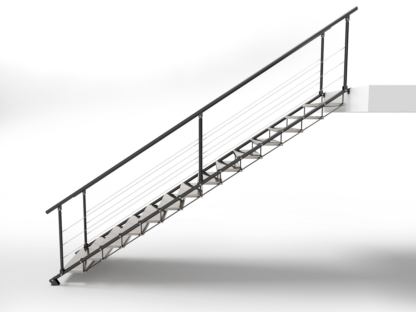 Metal Stair 3D Model - TurboSquid 1370086