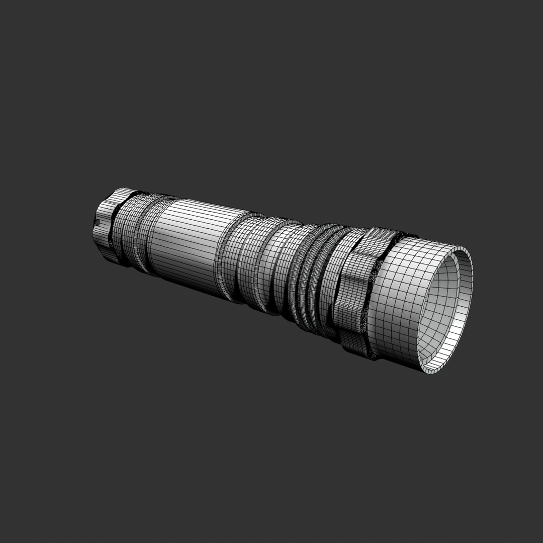 3d Flashlight Model