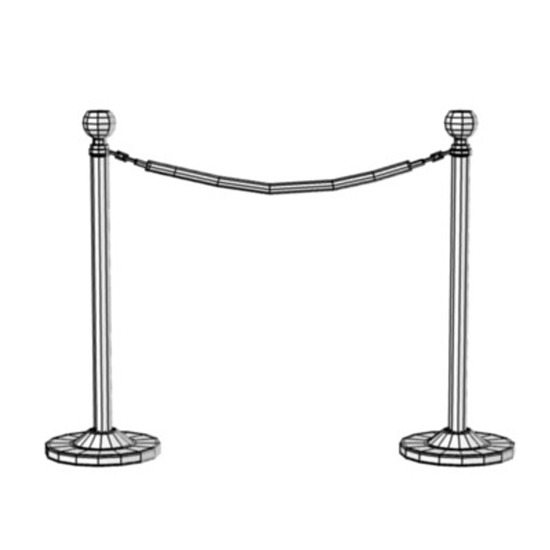 Stand Barrier 3d Model