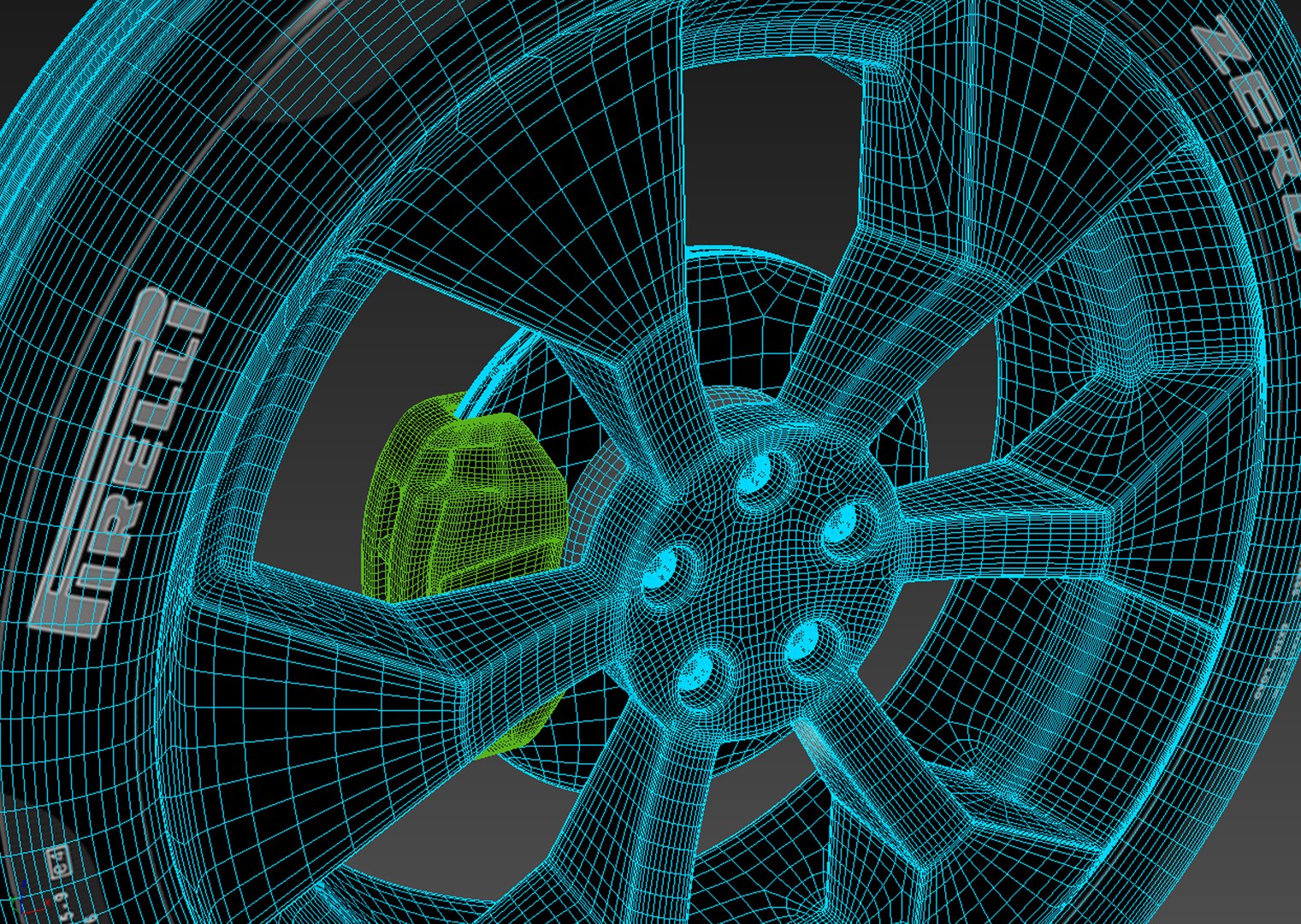 3D Car Wheel 3D Model - TurboSquid 1721984