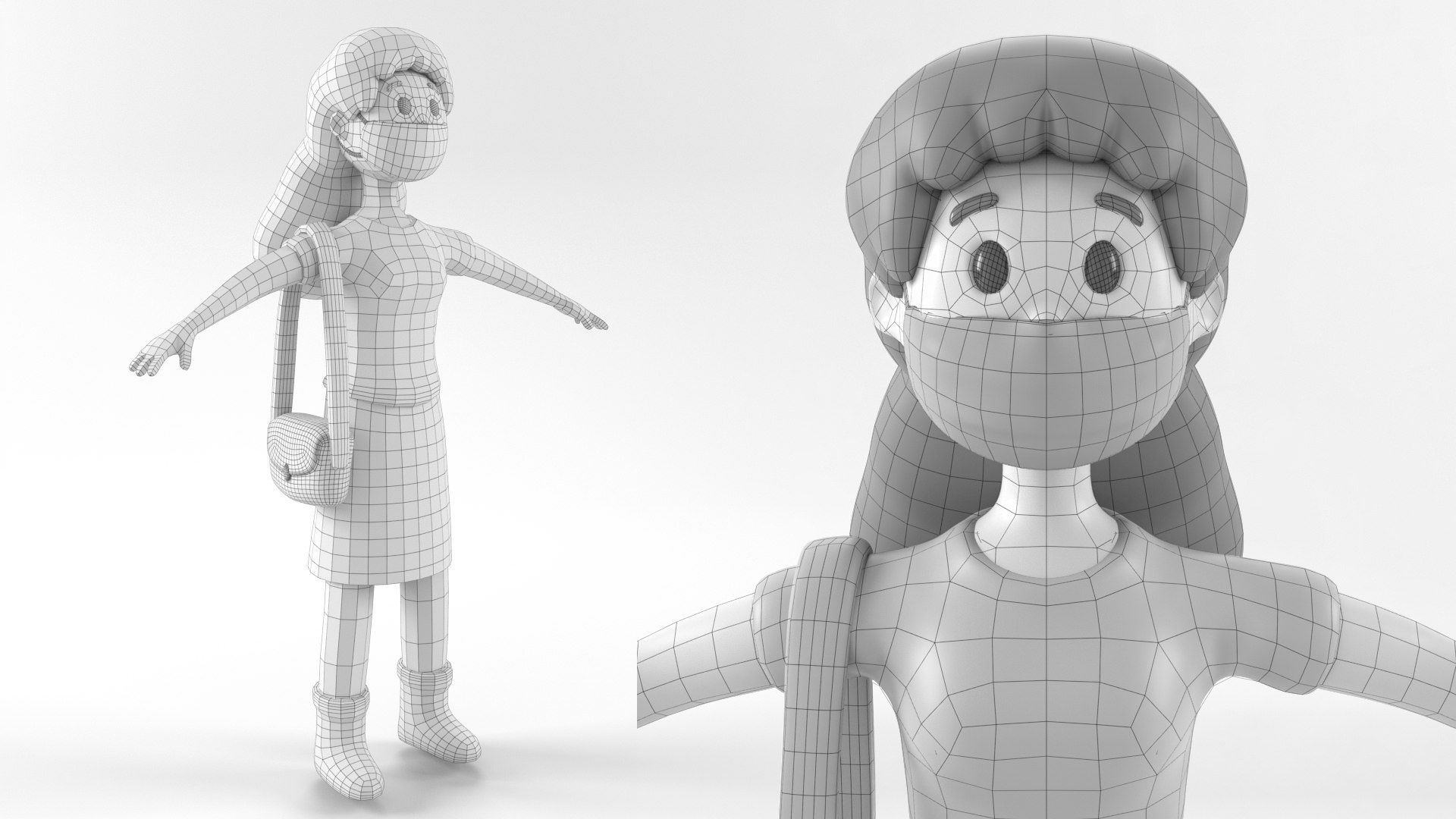 Minimal Character Masks 3D Model - TurboSquid 1590813