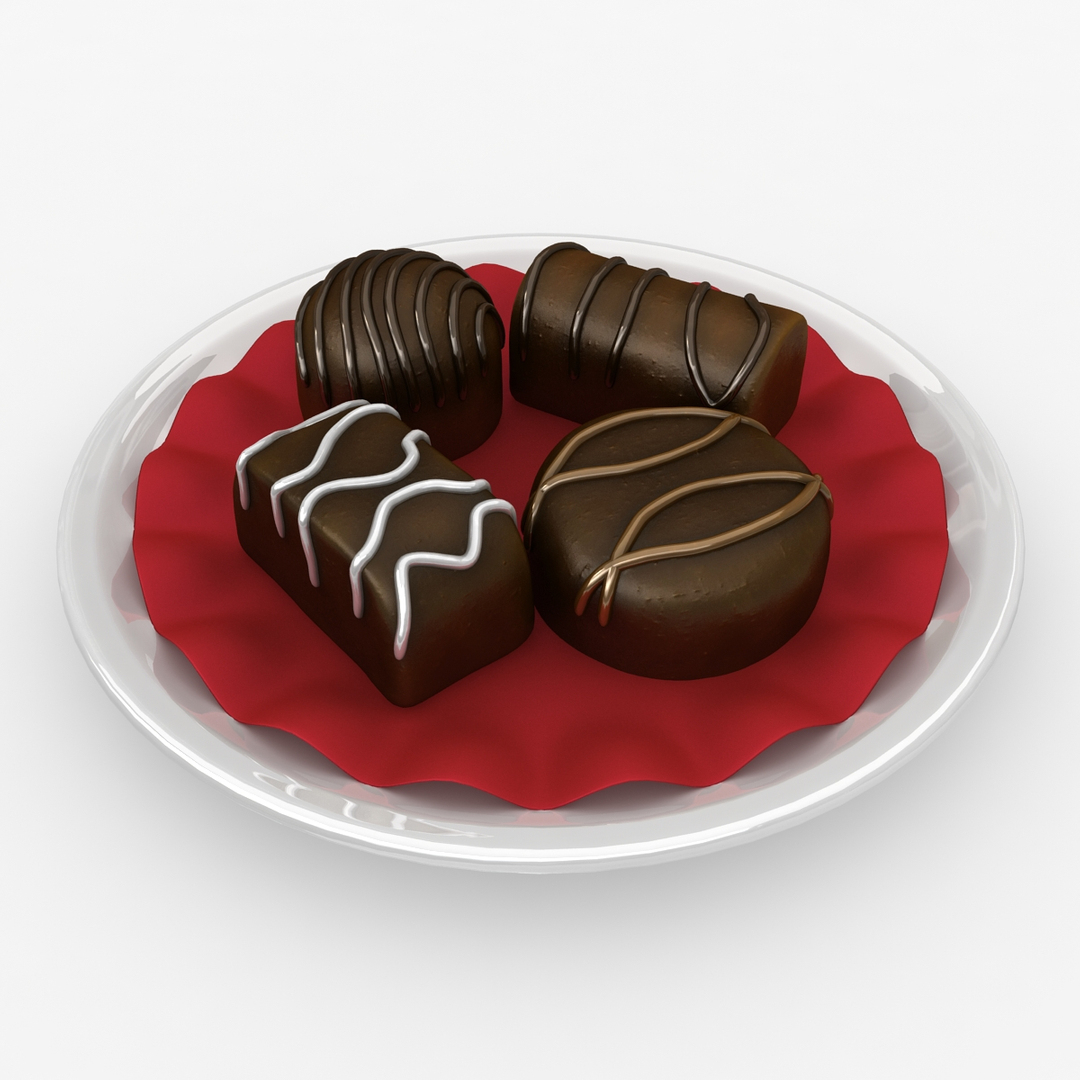 chocolate sweets 3d 3ds