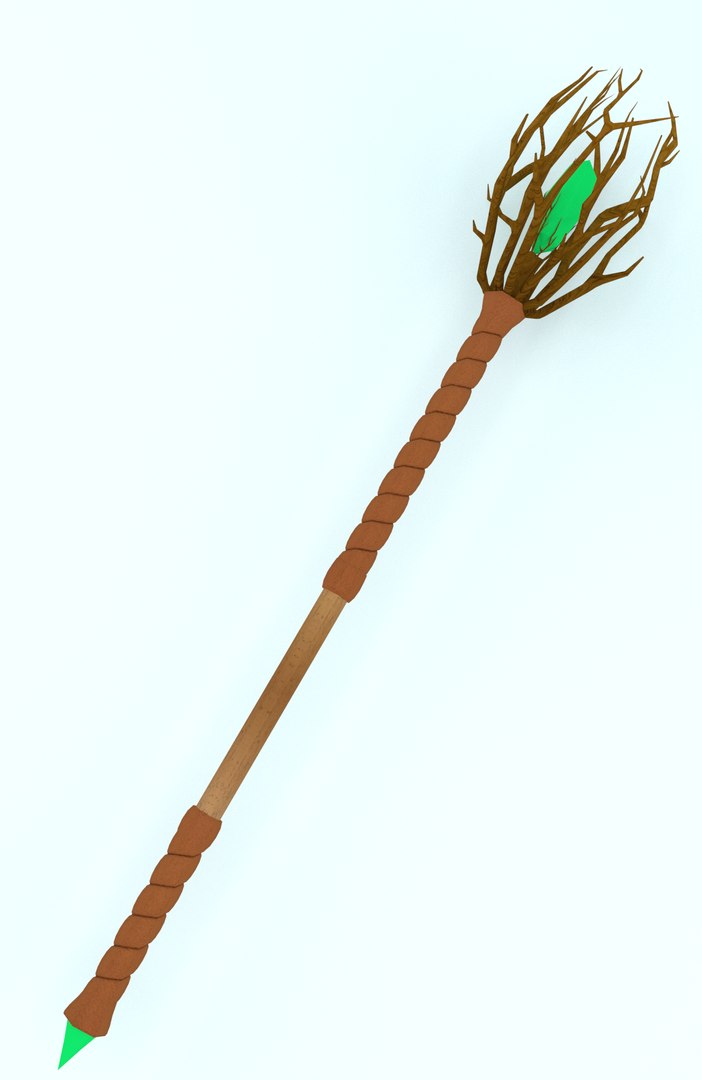 Fantasy Staff 3D Model - TurboSquid 1176690