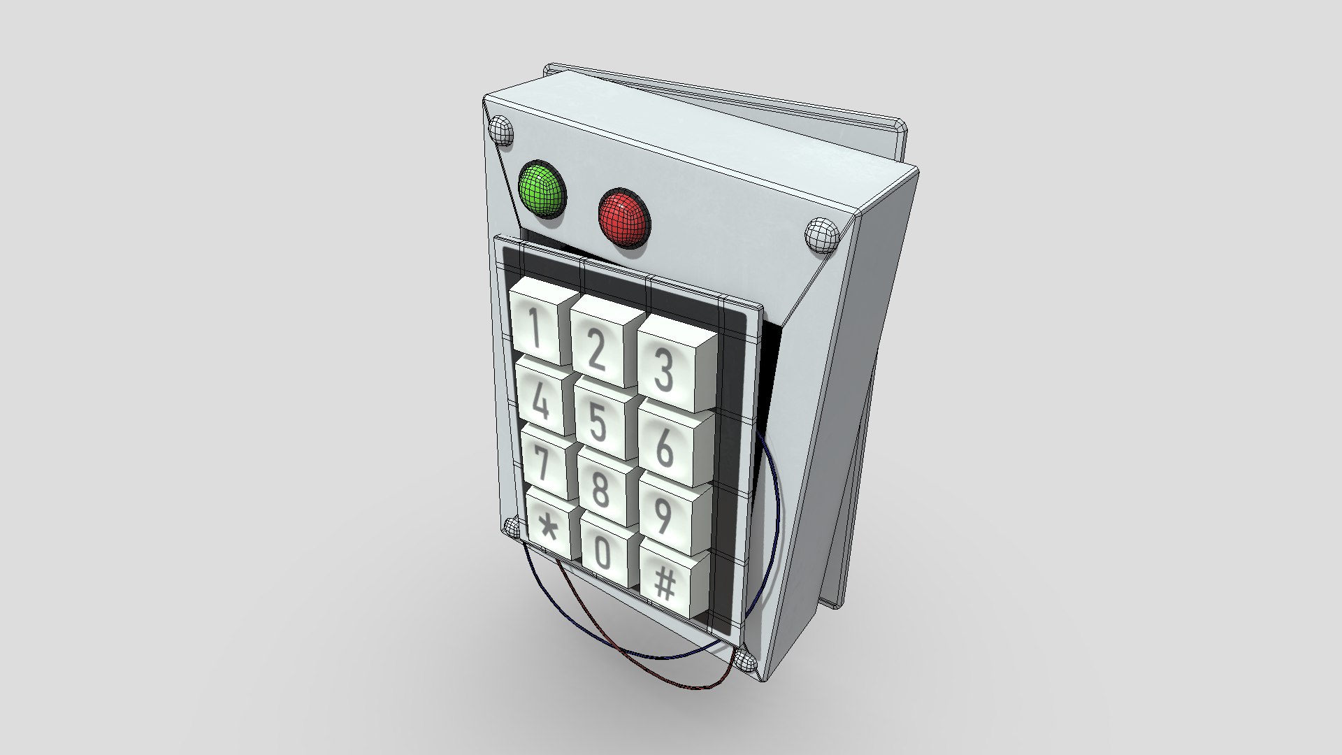 Keypad Door Lock Broken 3D - TurboSquid 2197848
