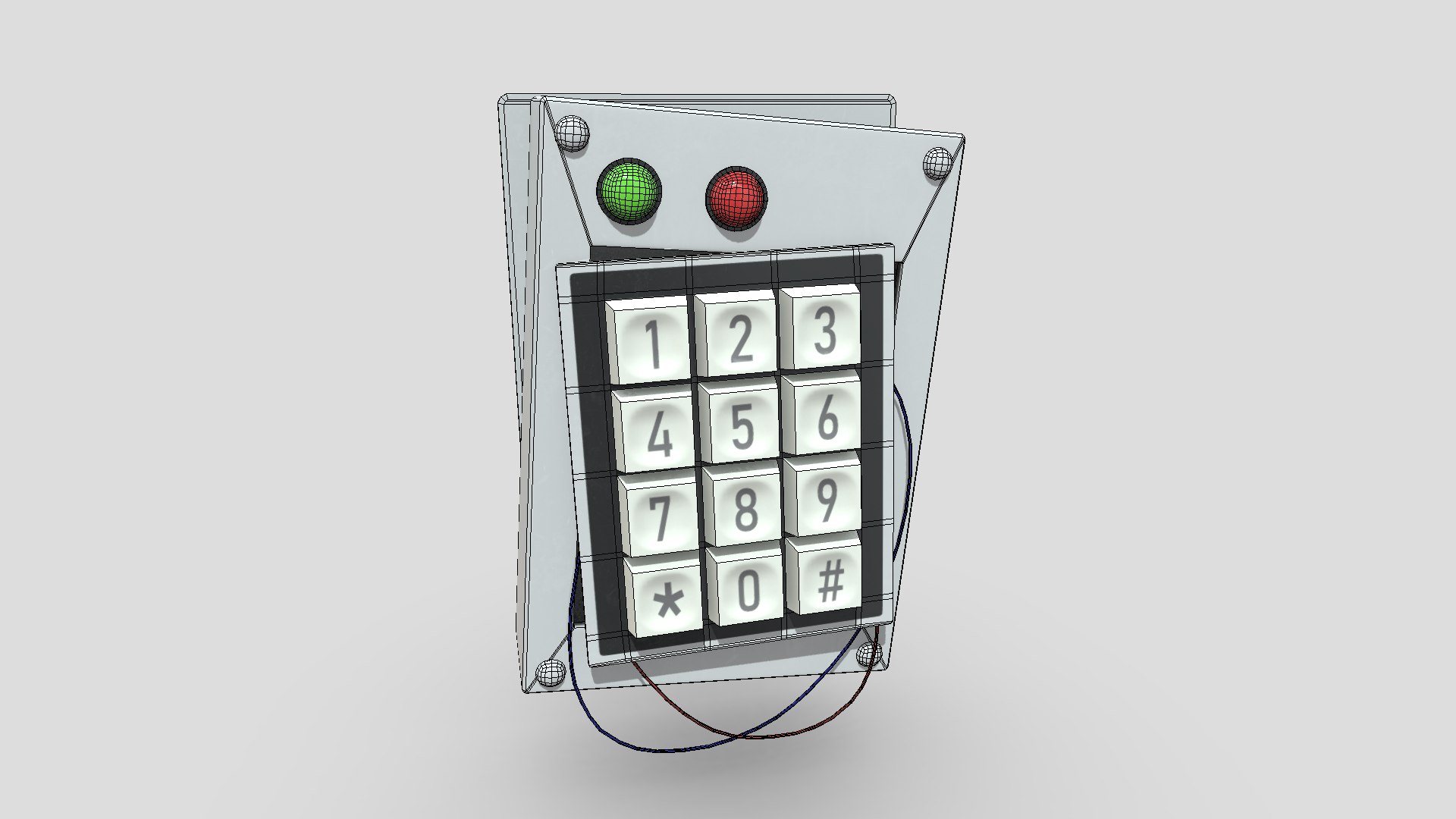 Keypad Door Lock Broken 3D - TurboSquid 2197848
