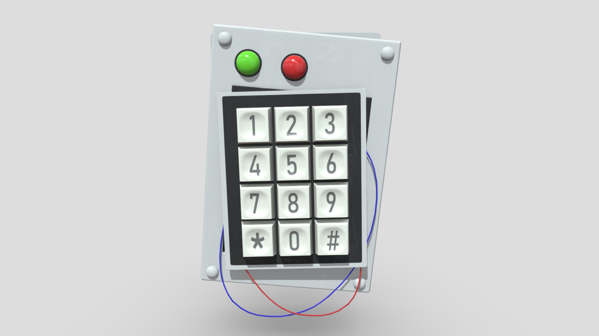 Keypad Door Lock Broken 3D - TurboSquid 2197848