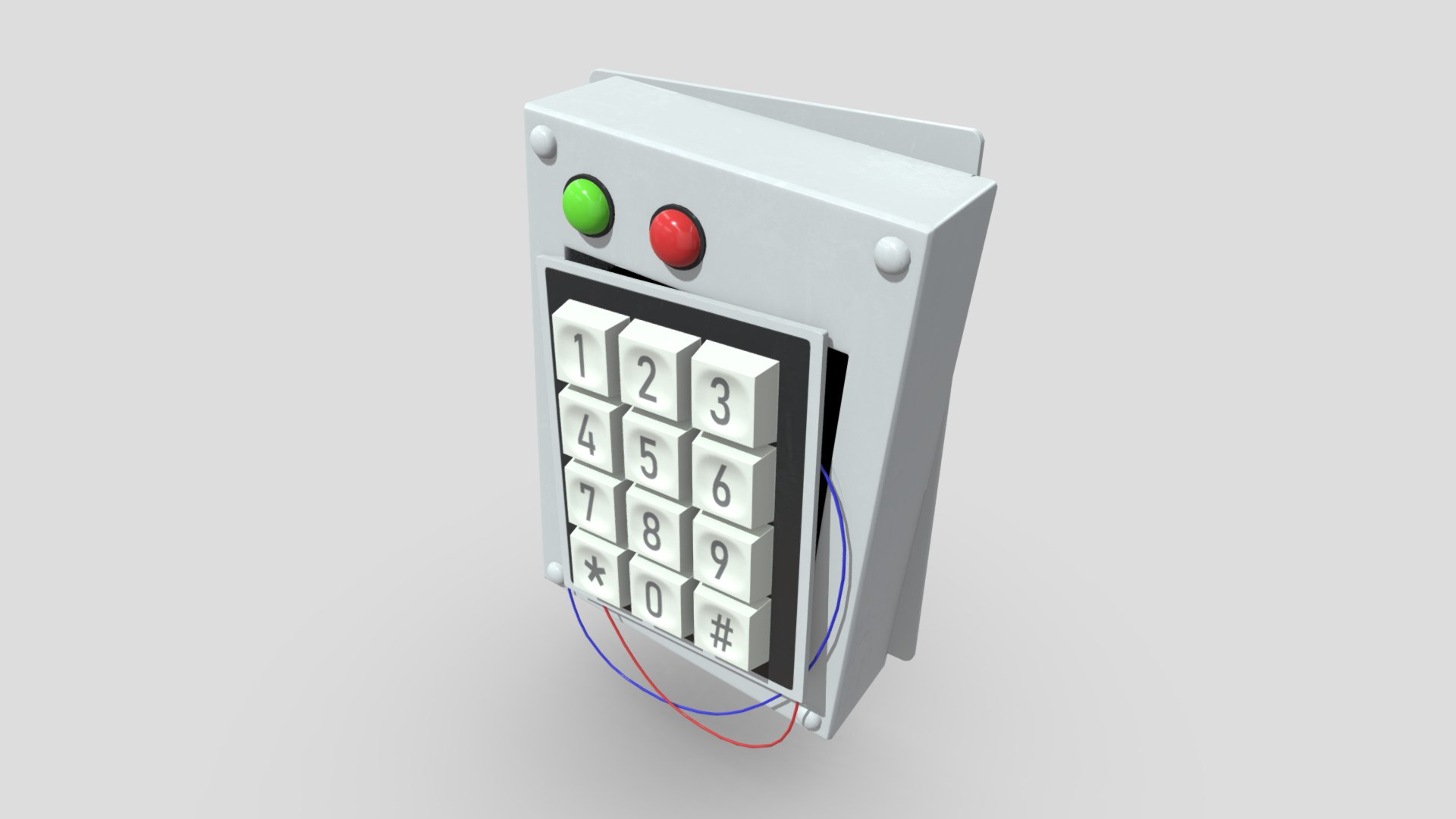 Keypad Door Lock Broken 3D - TurboSquid 2197848
