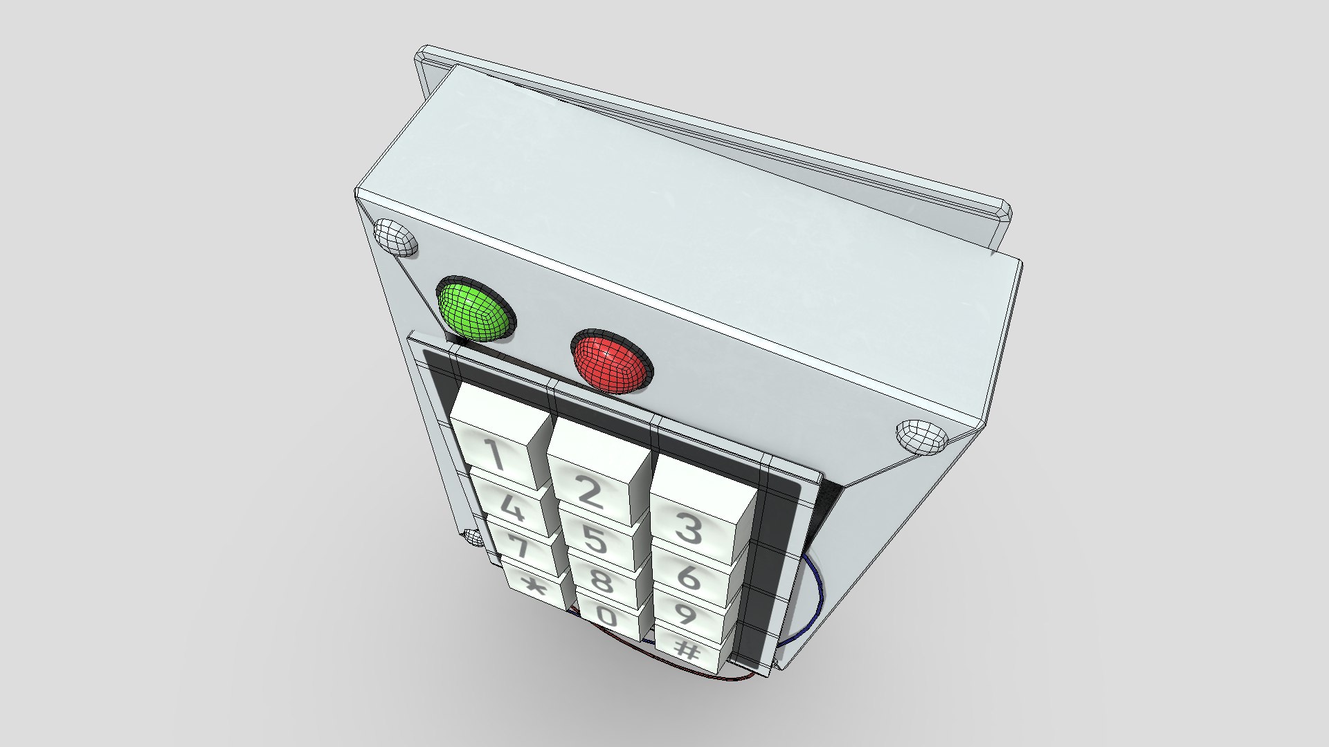 Keypad Door Lock Broken 3D - TurboSquid 2197848