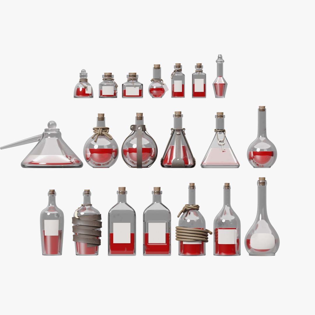 3D Alchemy Glassware Model - TurboSquid 2228598