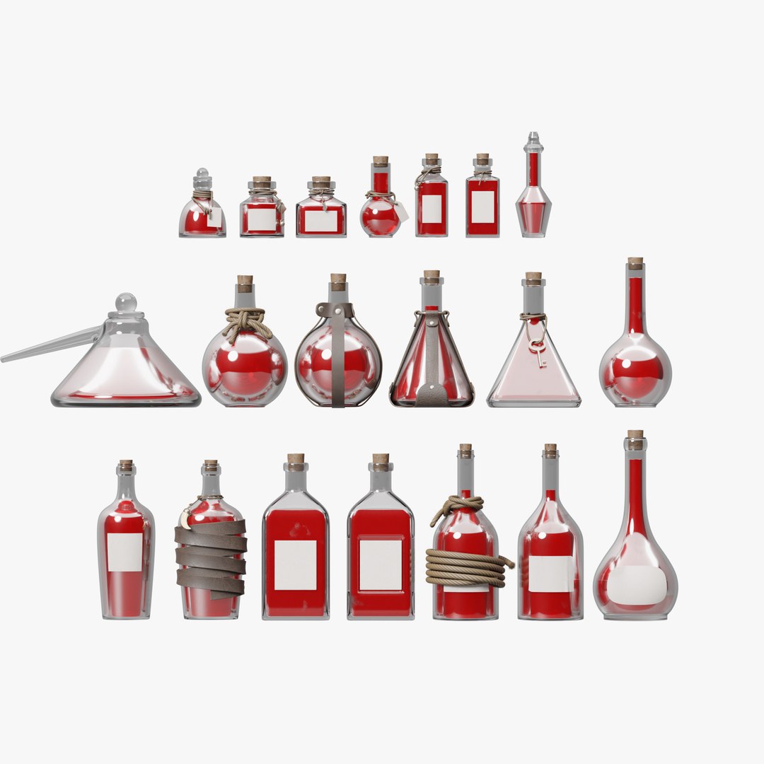 3D Alchemy Glassware Model - TurboSquid 2228598