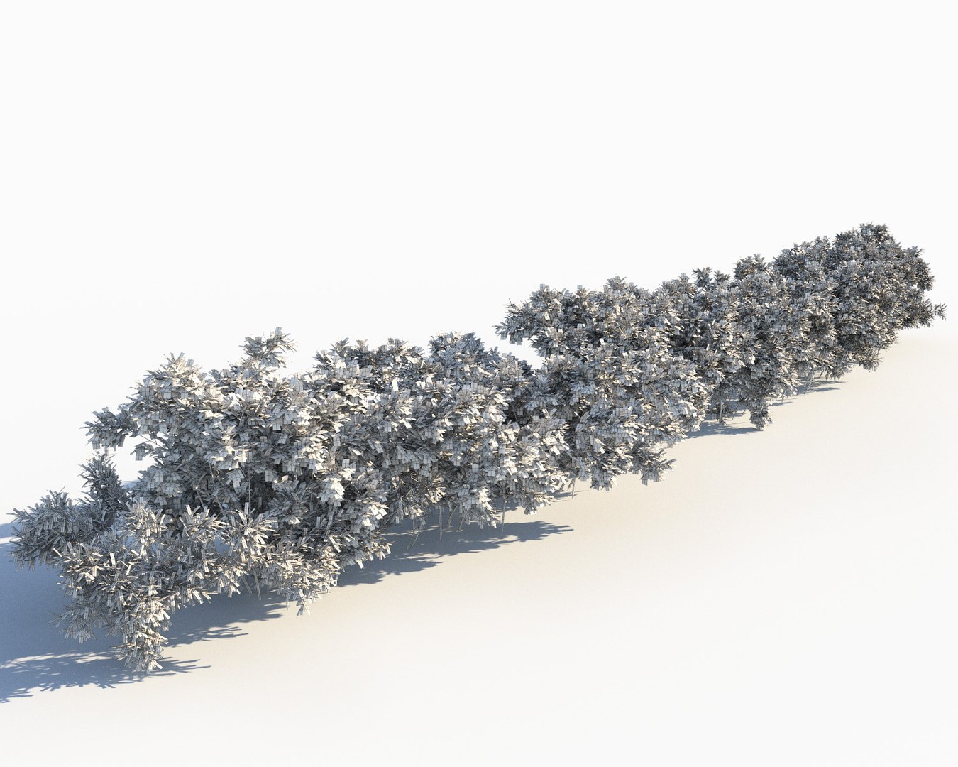 3d Model Cluster Bushes
