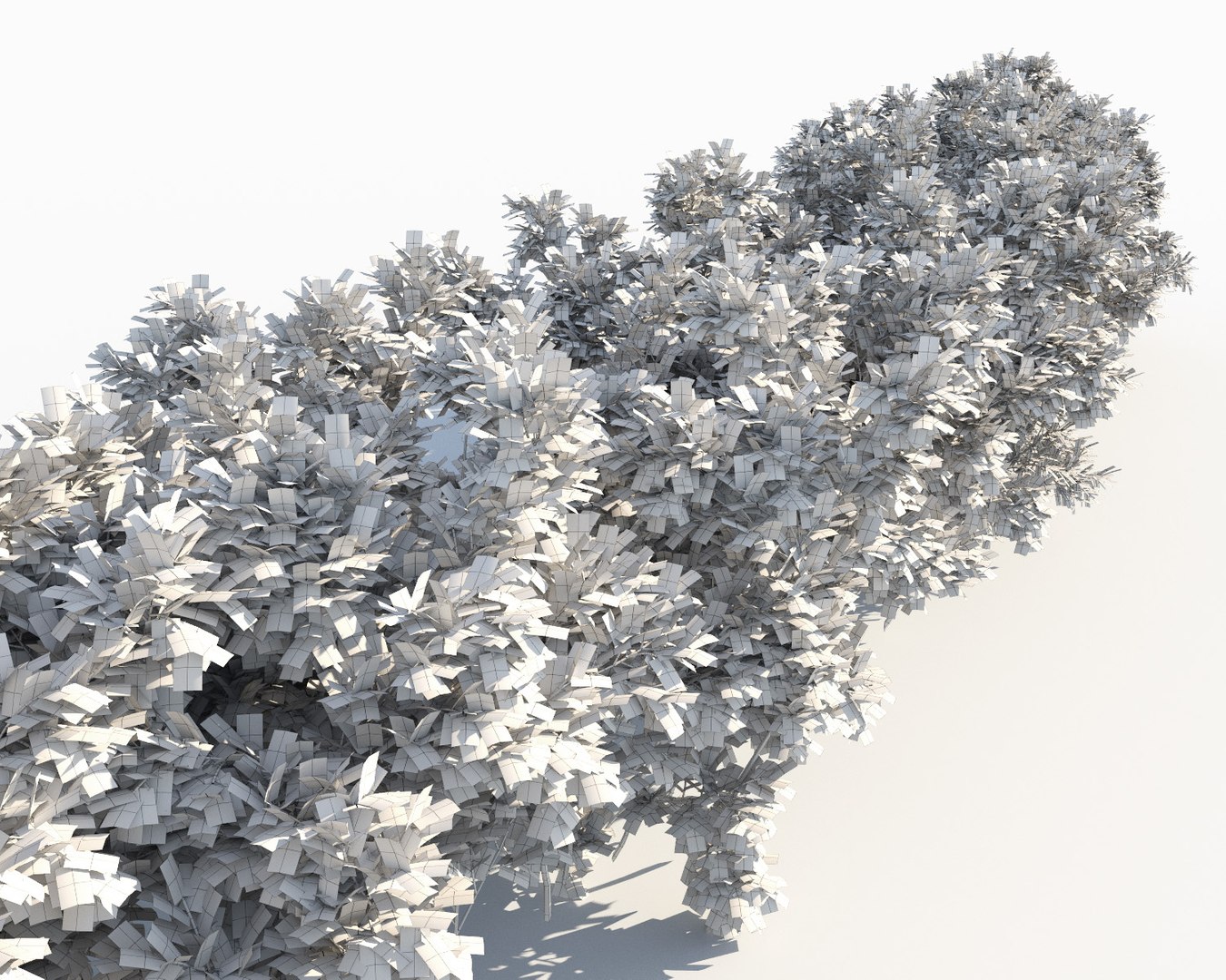 3d Model Cluster Bushes