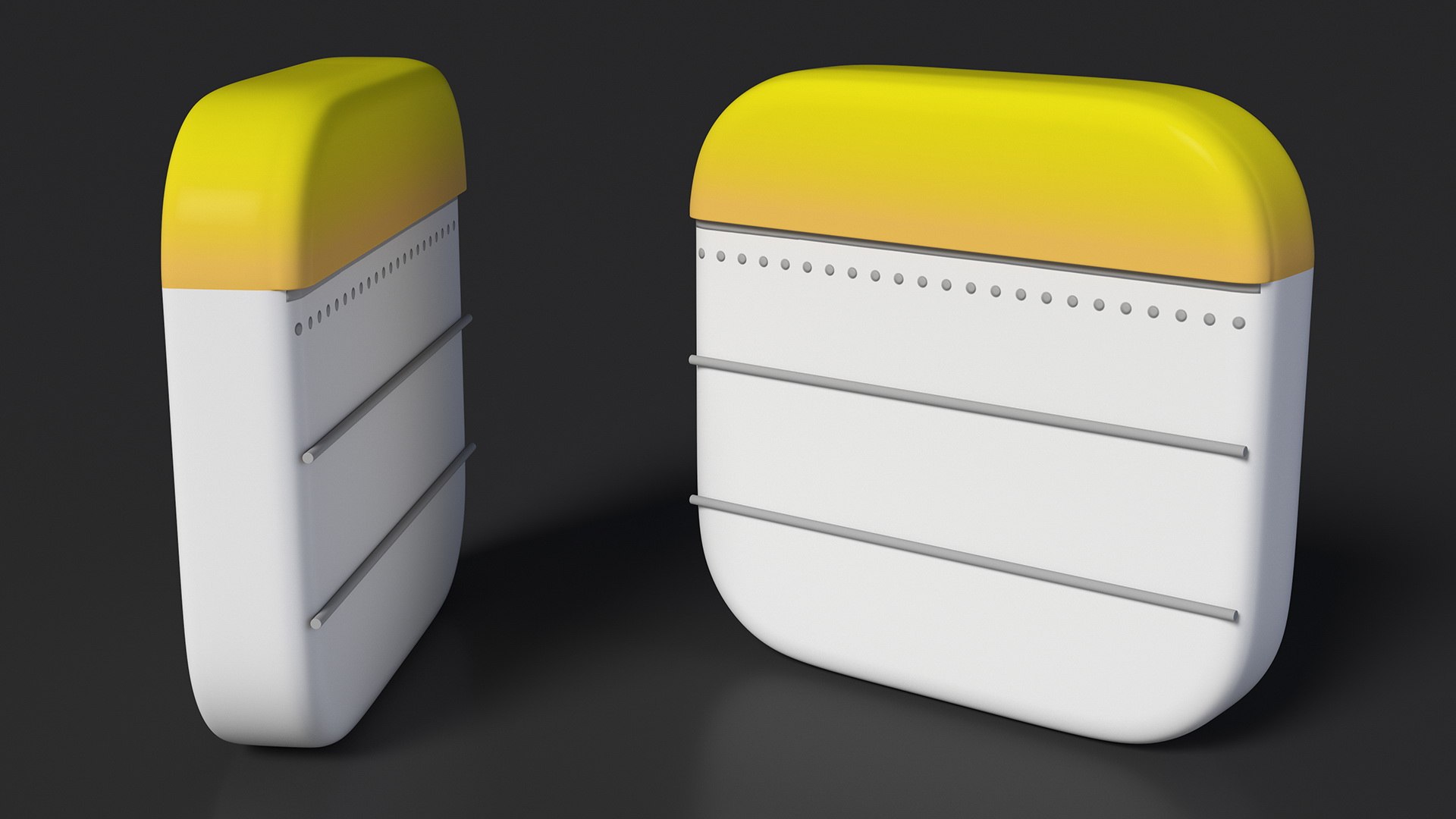 3D IPhone IOS Notes Icon Model - TurboSquid 2222921