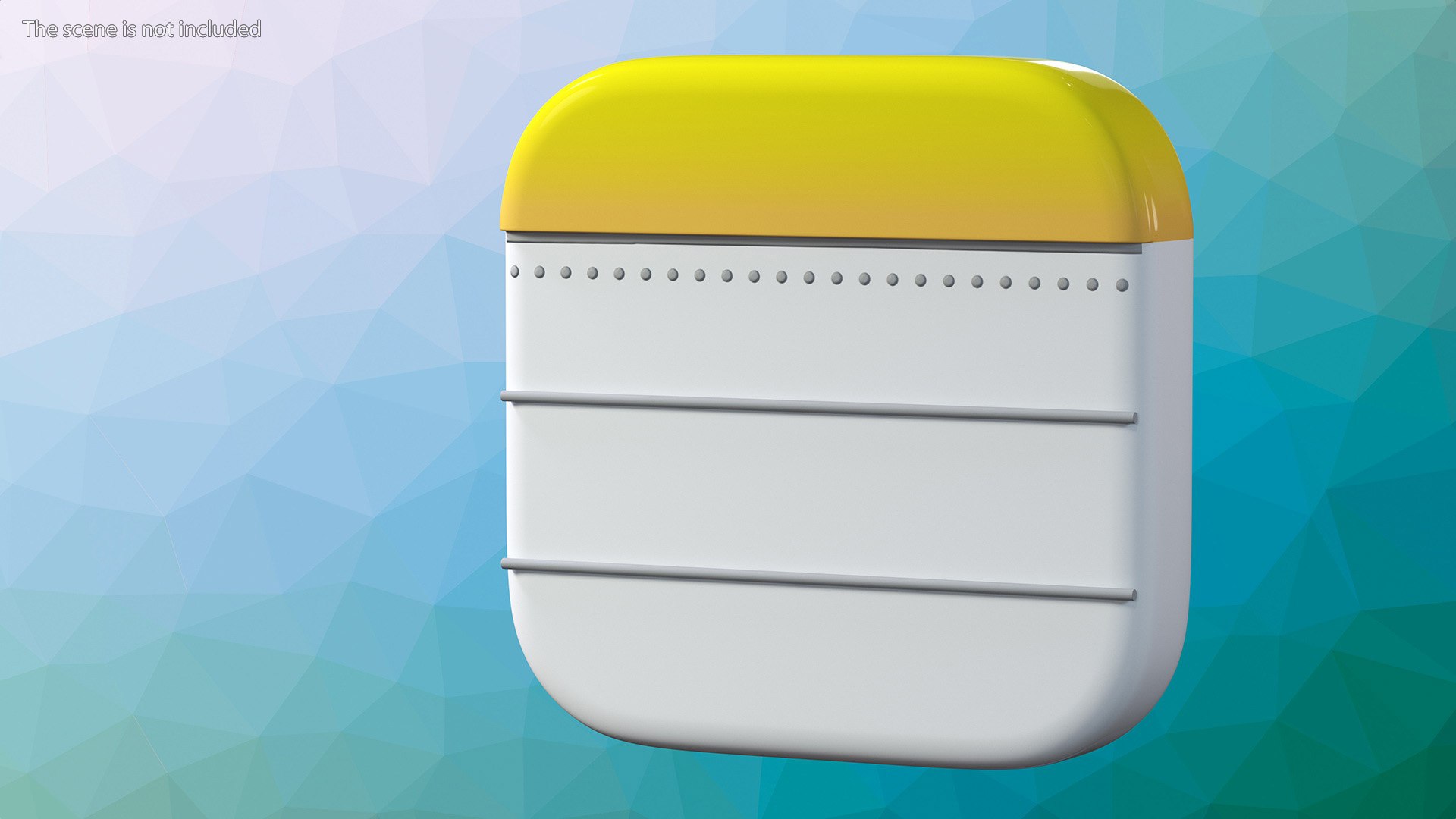 3D IPhone IOS Notes Icon Model - TurboSquid 2222921