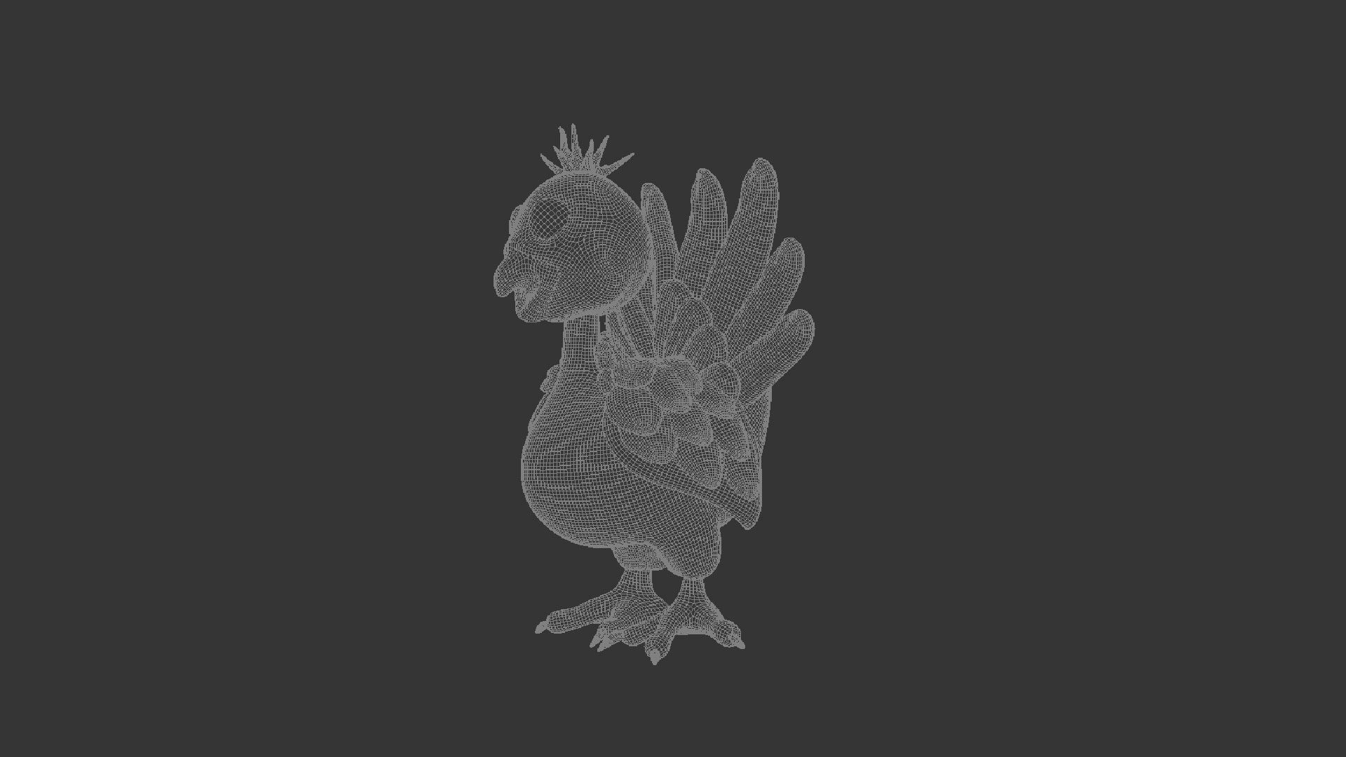Thanksgiving Turkey Cartoon 3D Model - TurboSquid 2156134