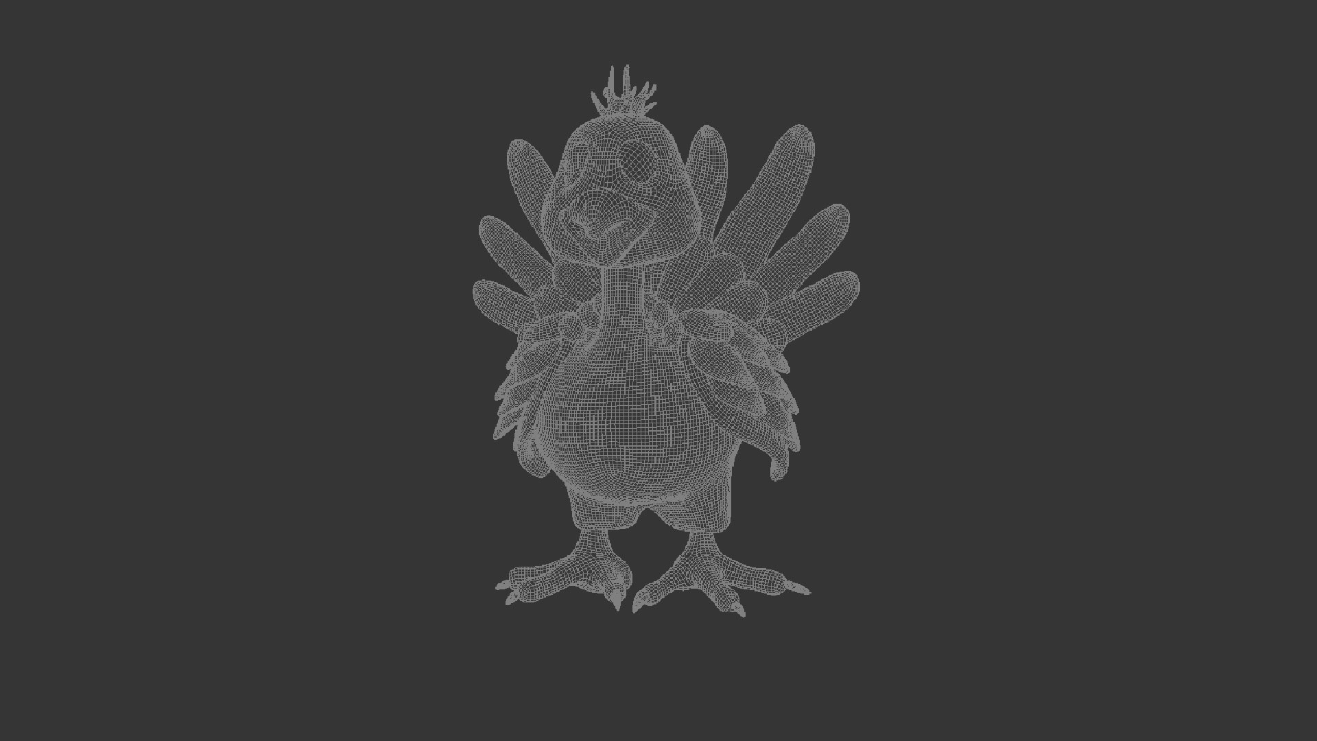 Thanksgiving Turkey Cartoon 3D Model - TurboSquid 2156134