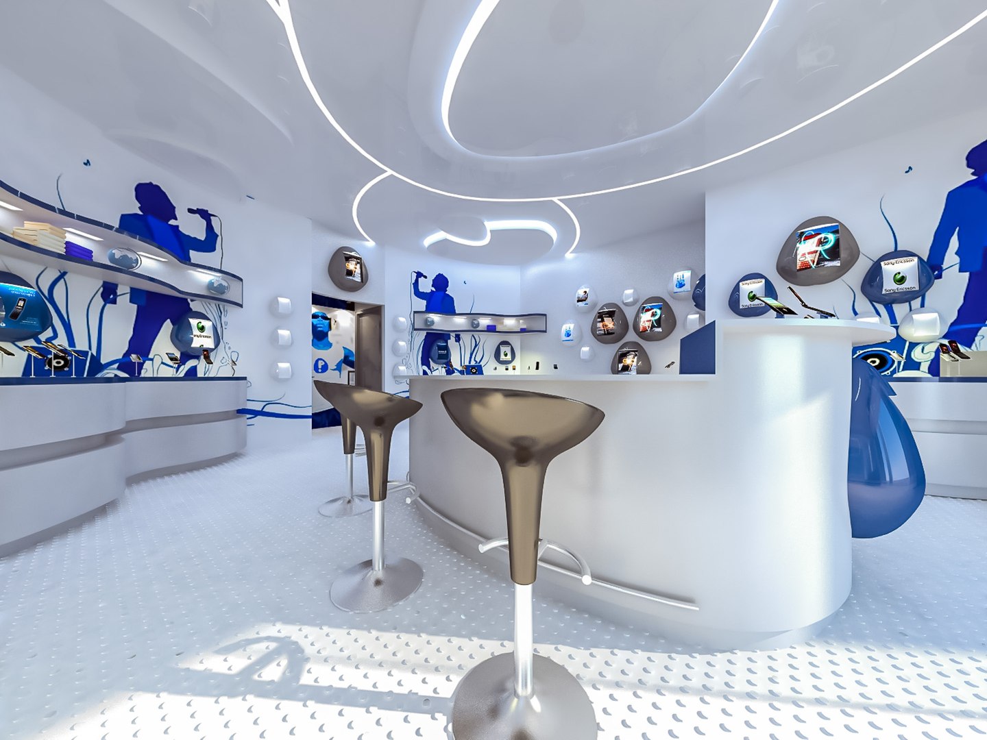 Mobile Phone Shop Interior 02 3D Model - TurboSquid 1751245