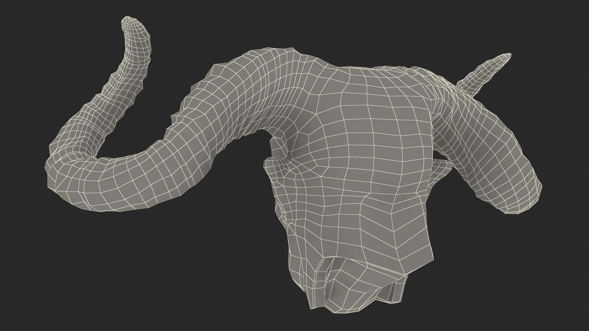 Demon Head With Horns Fur 3D - TurboSquid 1961496