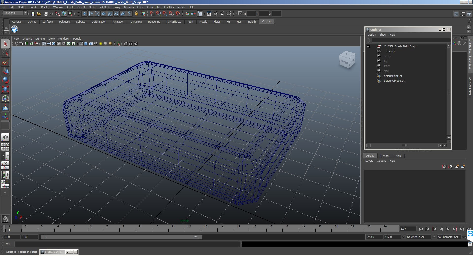 3D chanel fresh bath soap model - TurboSquid 1446331