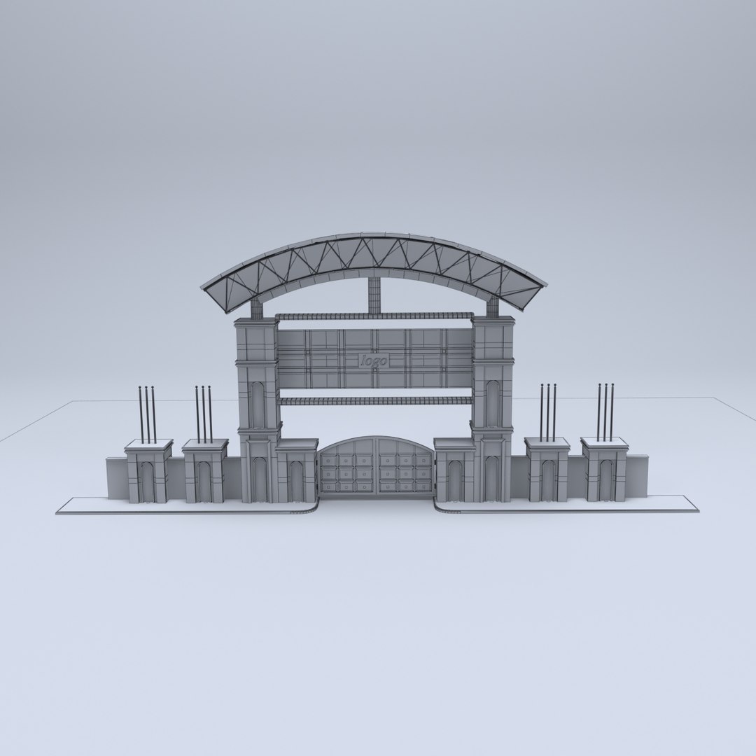 Gate Model - TurboSquid 1548360