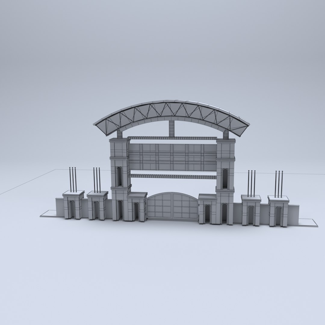Gate Model - TurboSquid 1548360