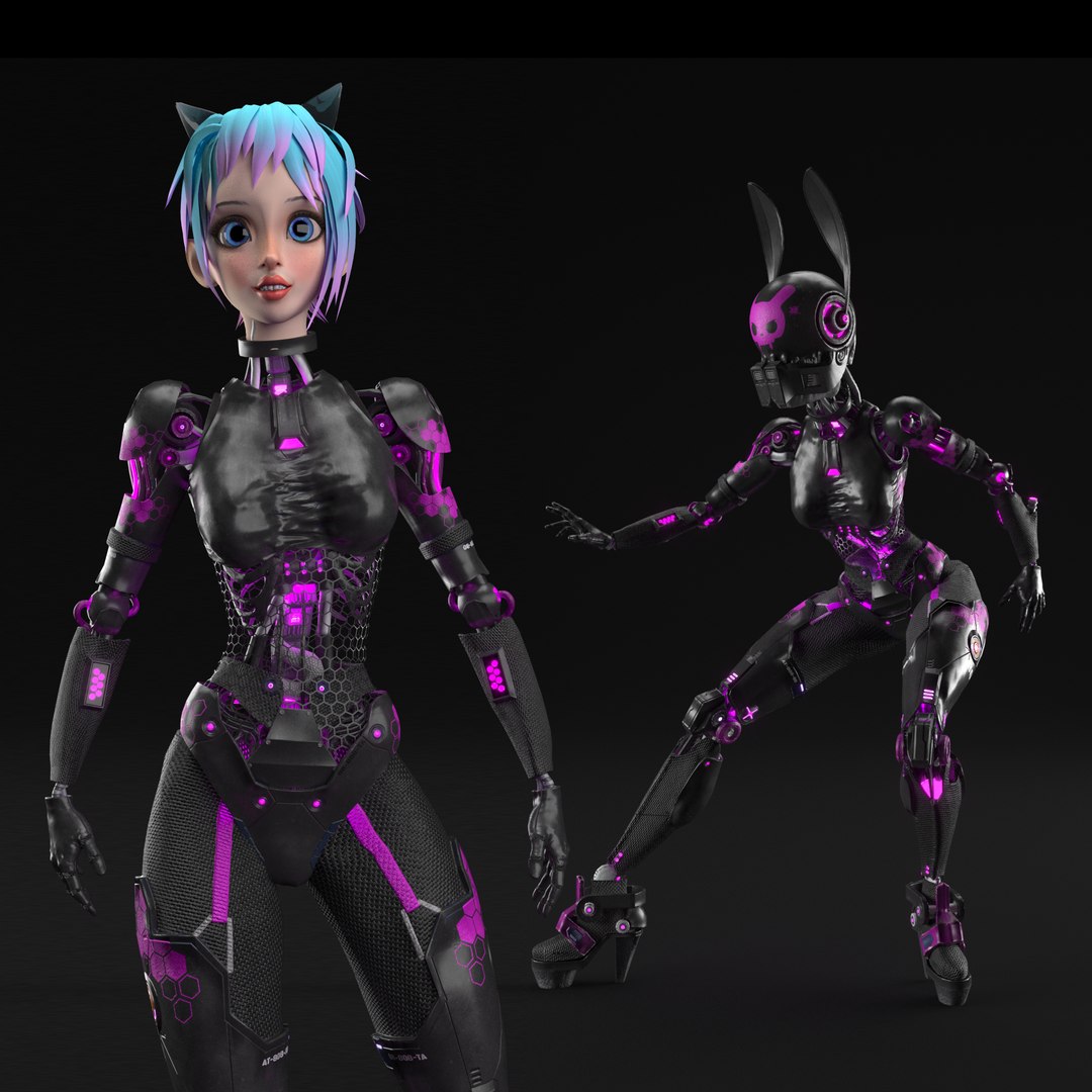 3D Robot Girl Model - TurboSquid 2244165