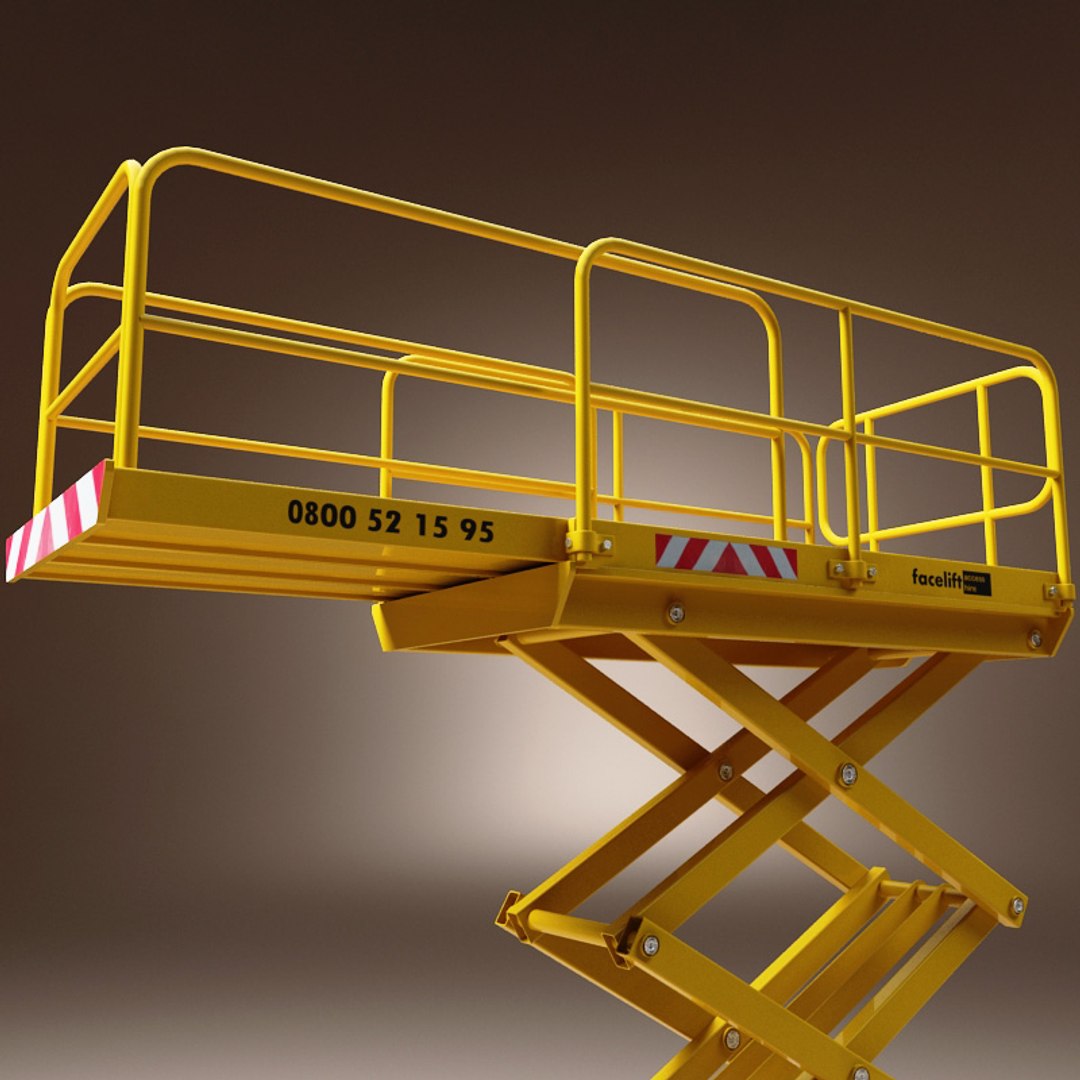 scissor lift haulotte compact 3d model