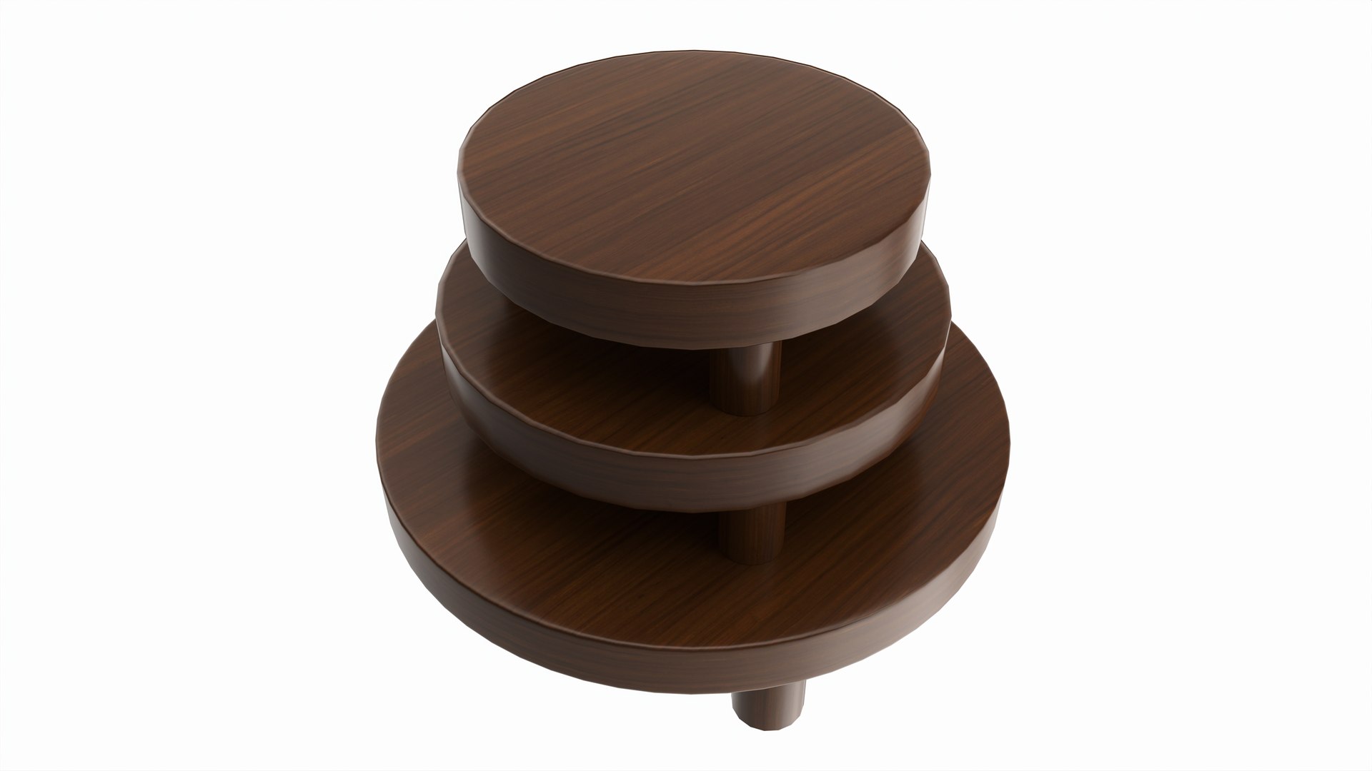 3D Store Wooden Round Display Stand Model - TurboSquid 2188009