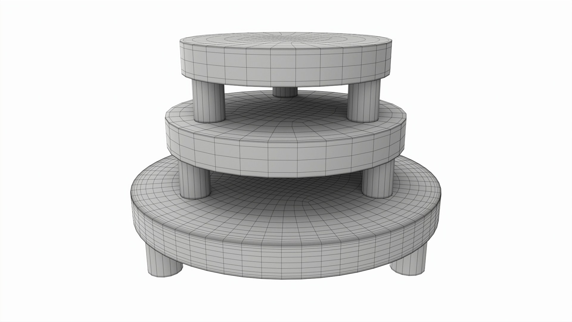 3D Store Wooden Round Display Stand Model - TurboSquid 2188009