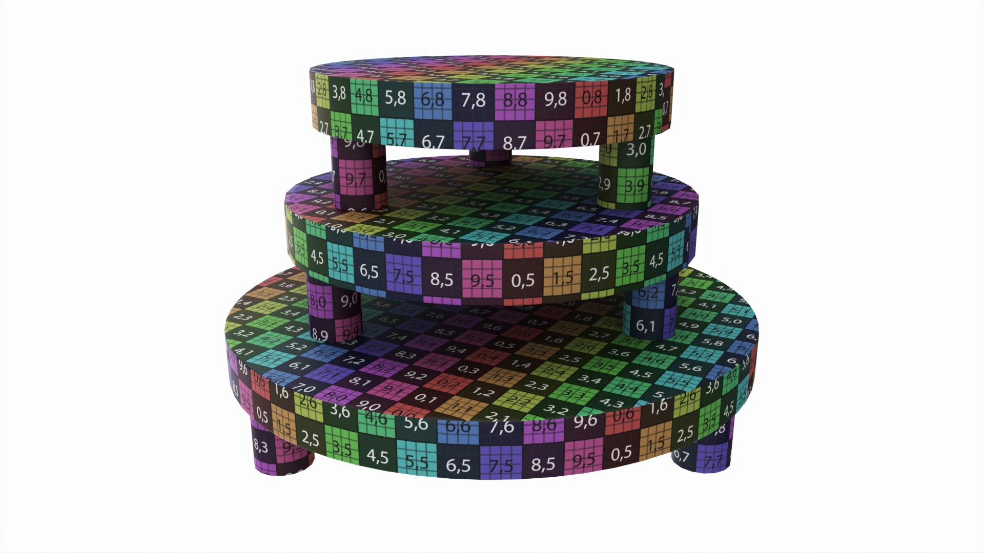 3D Store Wooden Round Display Stand Model - TurboSquid 2188009