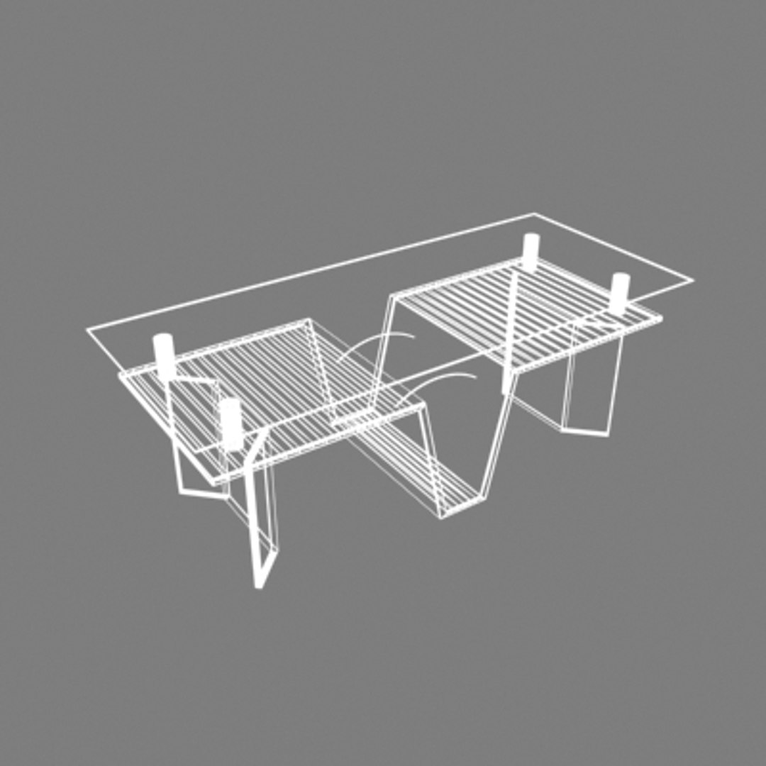 free table living 3d model
