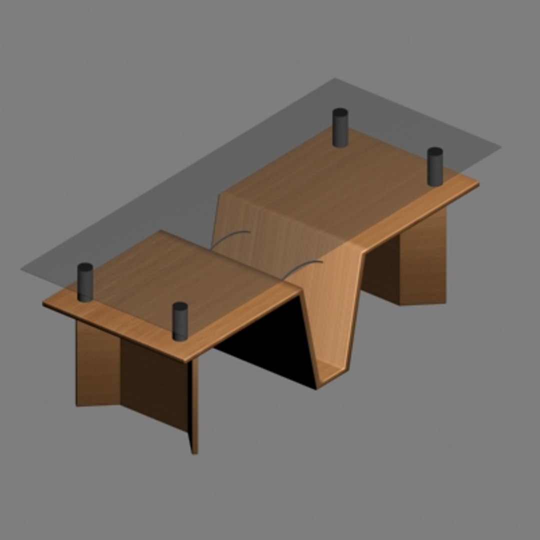 free table living 3d model