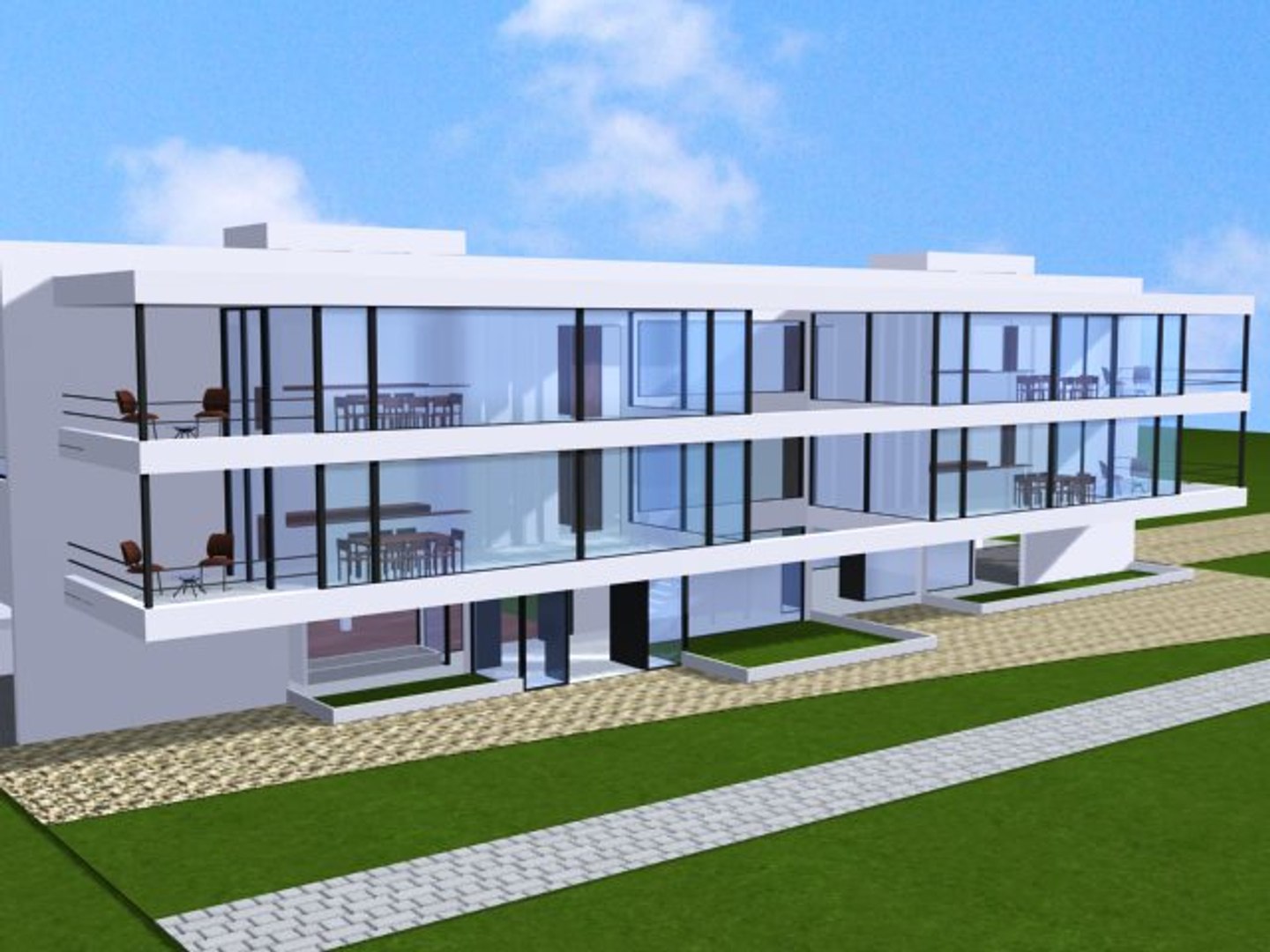 3d Max Multipurpose Building