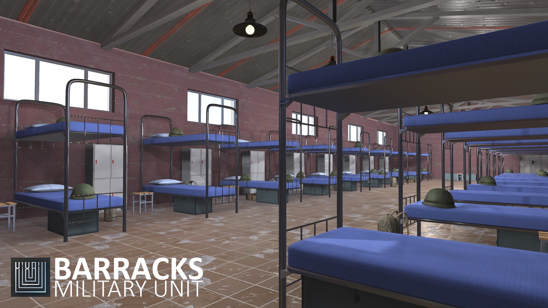 Games barracks - military model - TurboSquid 1415585