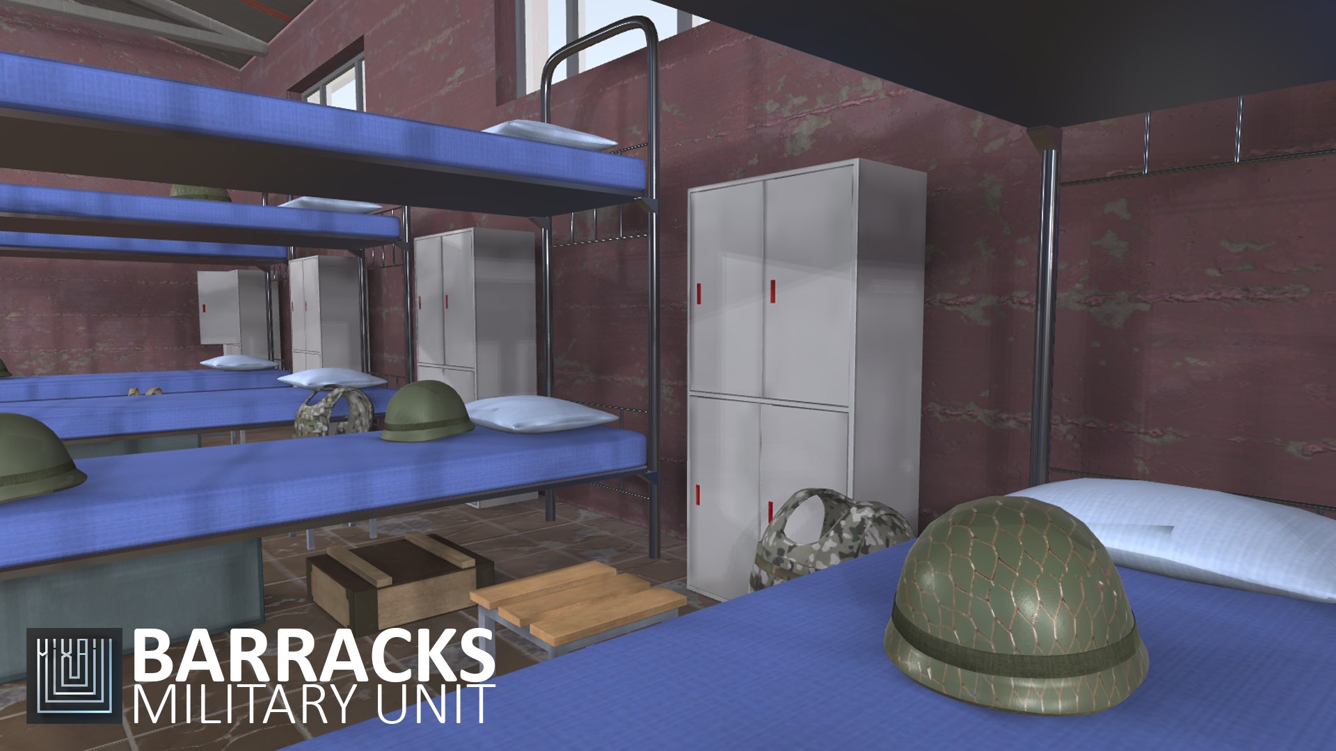 Games barracks - military model - TurboSquid 1415585