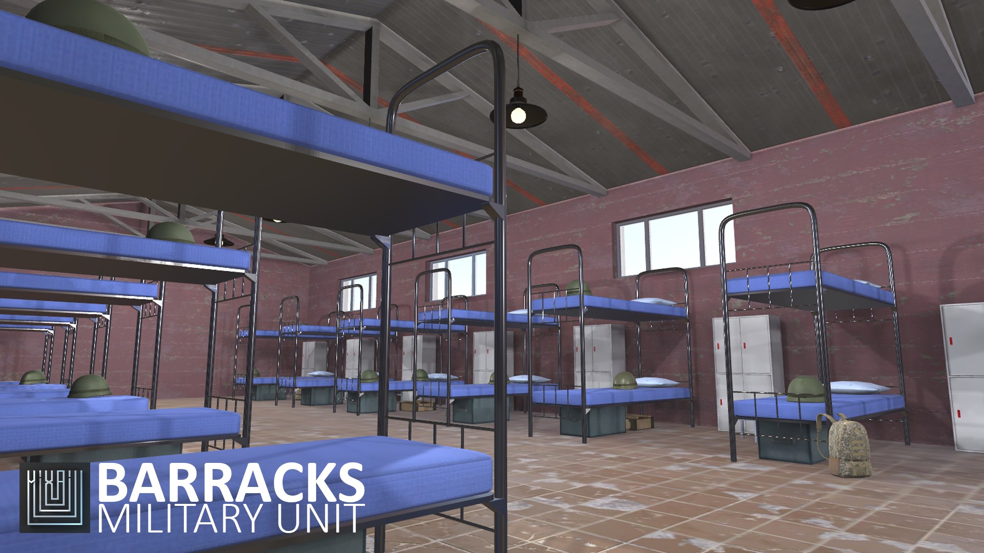 Games barracks - military model - TurboSquid 1415585