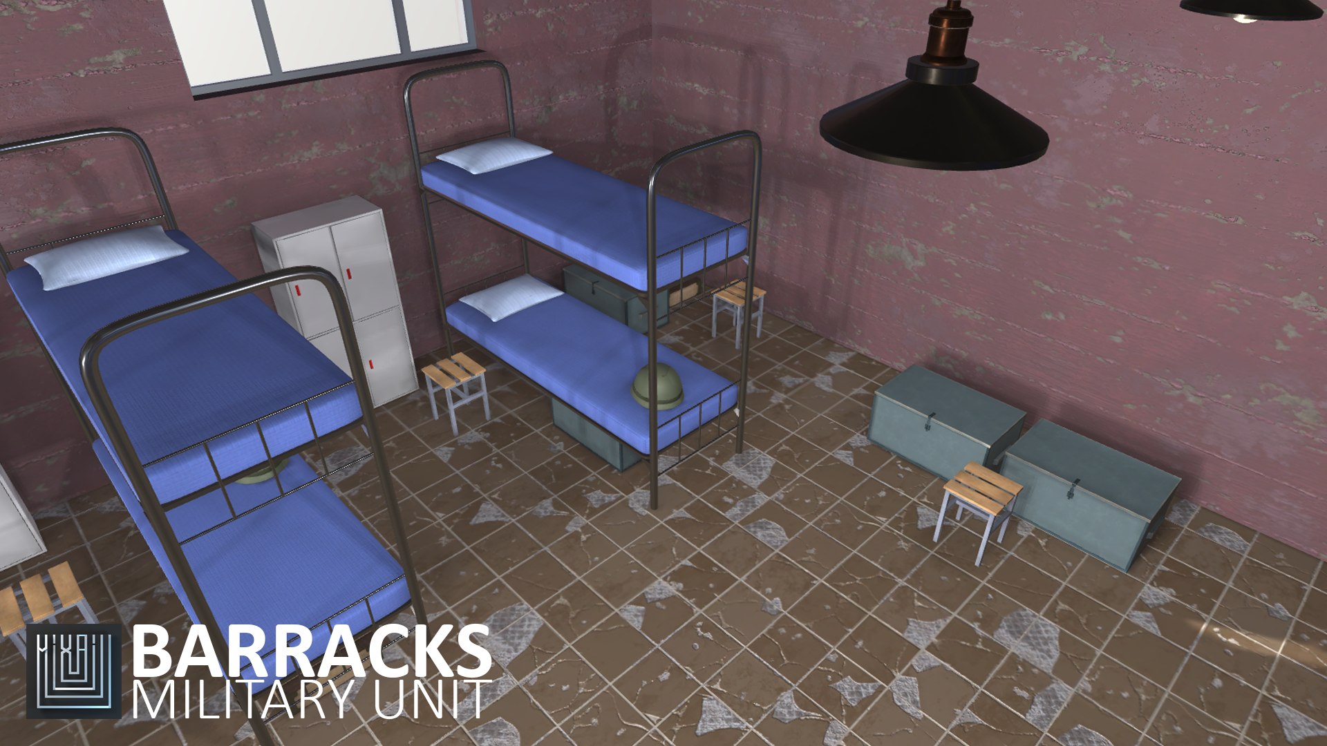 Games barracks - military model - TurboSquid 1415585