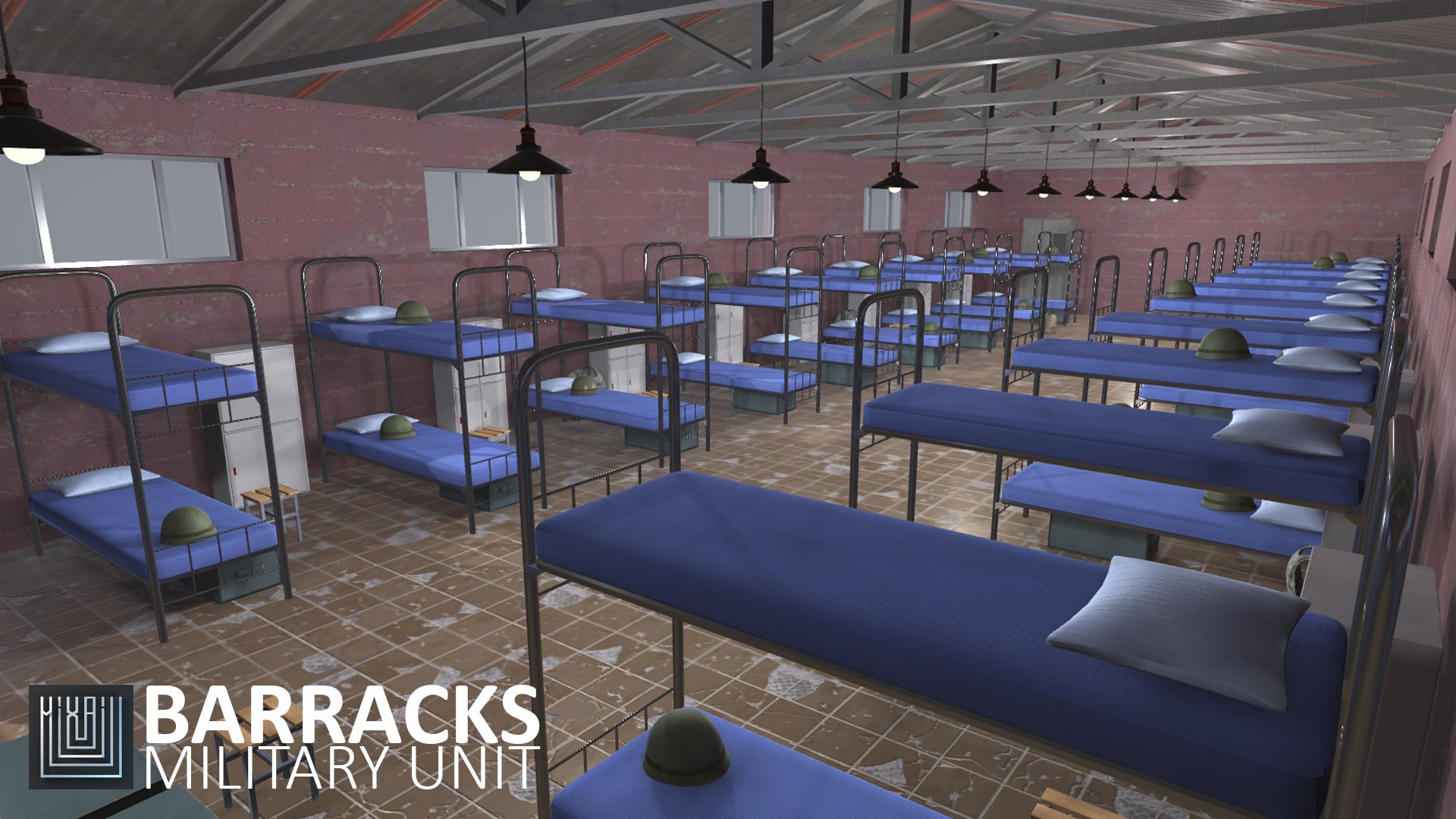 Games barracks - military model - TurboSquid 1415585